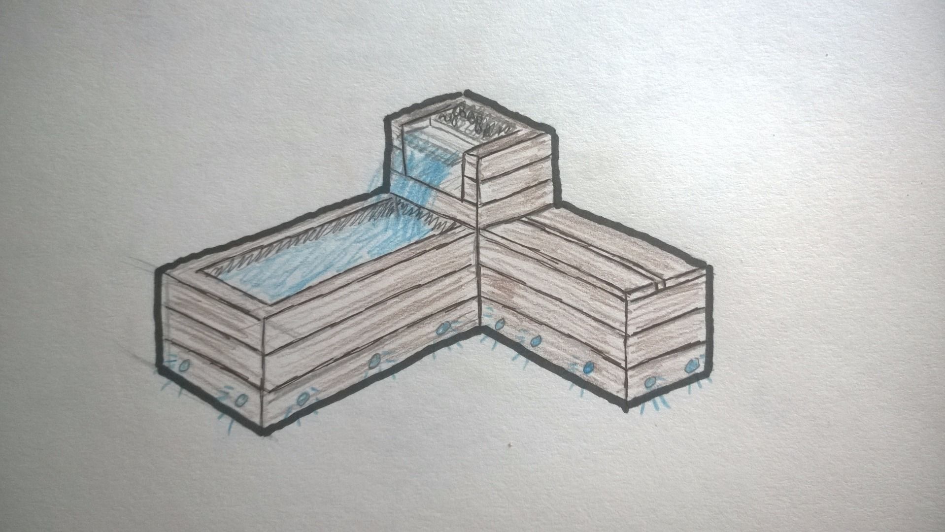 Raised Timber Pond With Waterfall and Bench : 8 Steps (with Pictures ...