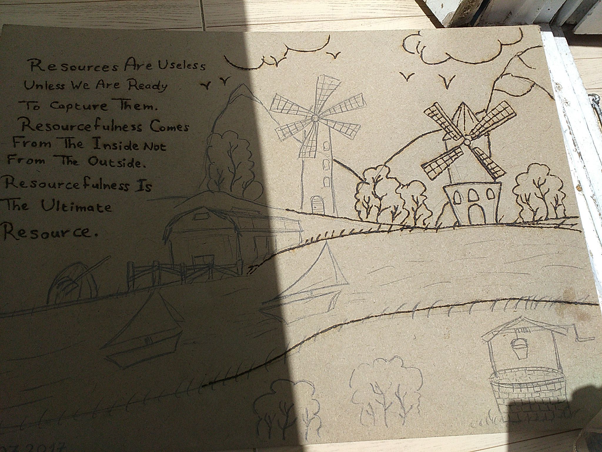 "Abundant Resources" - My Solar Pyrography Art : 4 Steps - Instructables