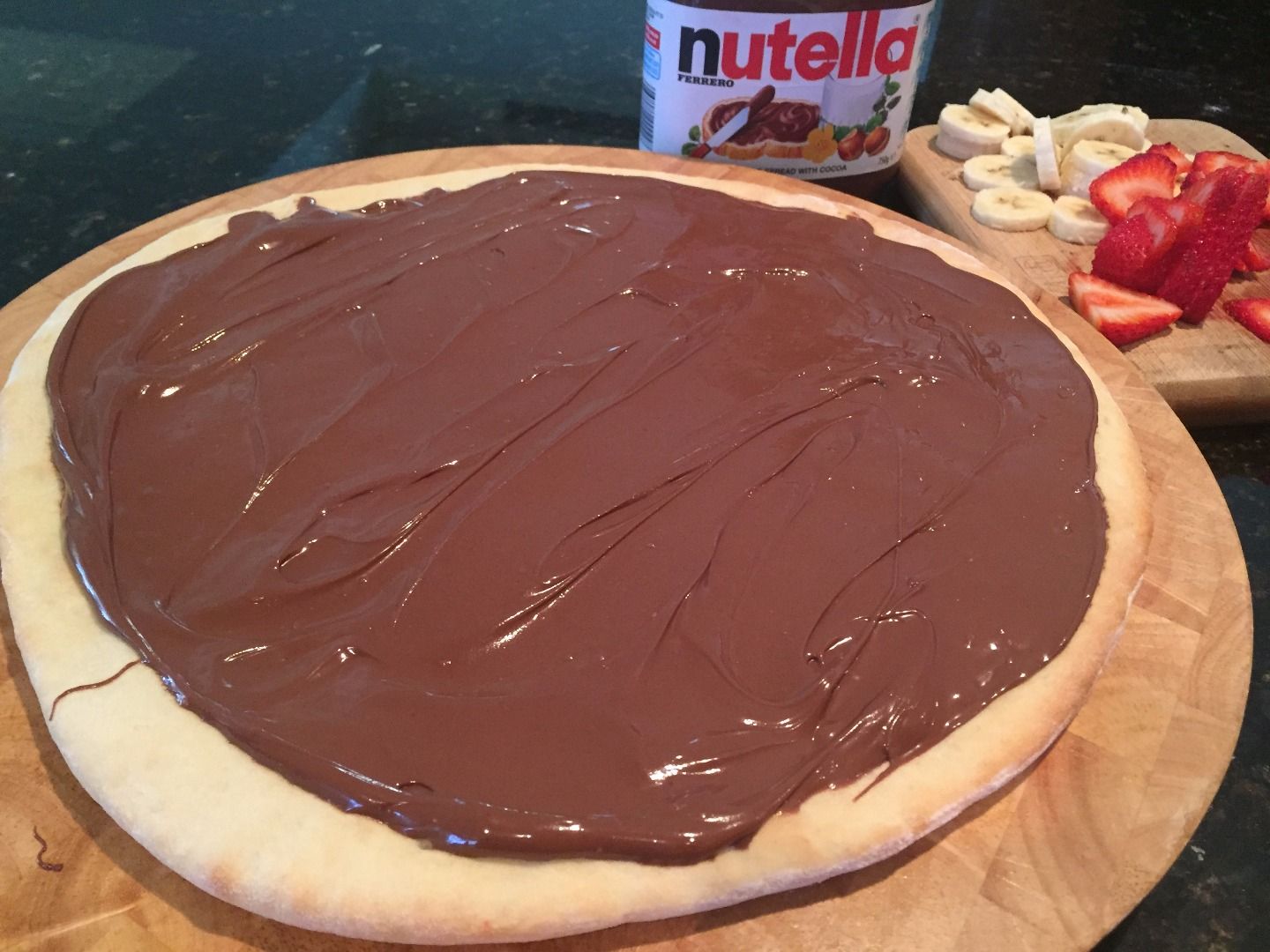 Nutella Dessert Pizza (Dough From Scratch!!) : 7 Steps (with Pictures ...