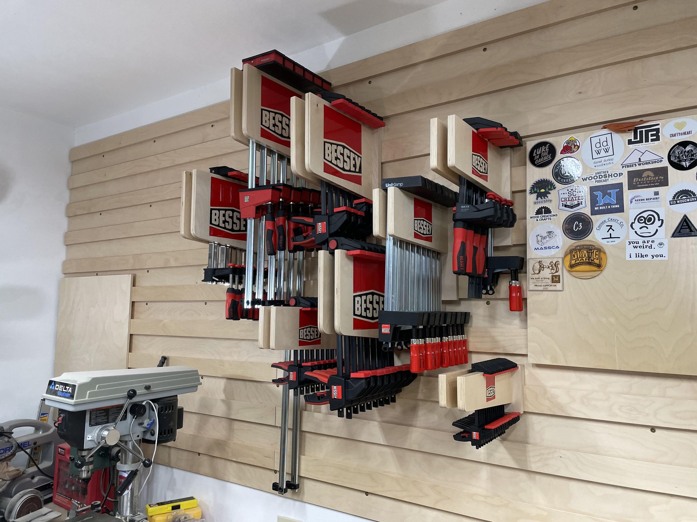Bessey Clamp Racks With Epoxy Logos : 9 Steps (with Pictures ...