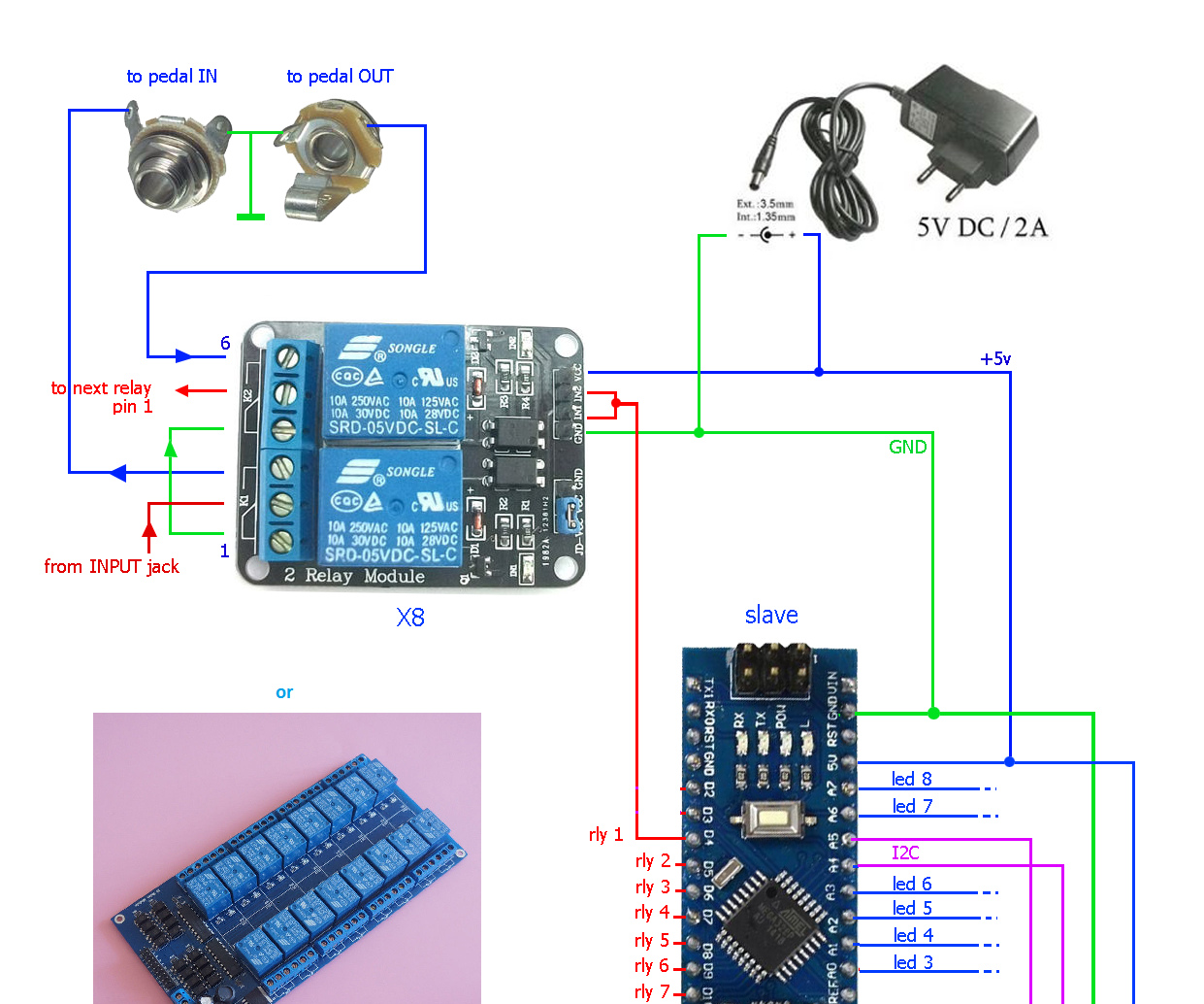 Programmable 8 Loops Pedal Switcher With Arduino Mega2560 - Instructables