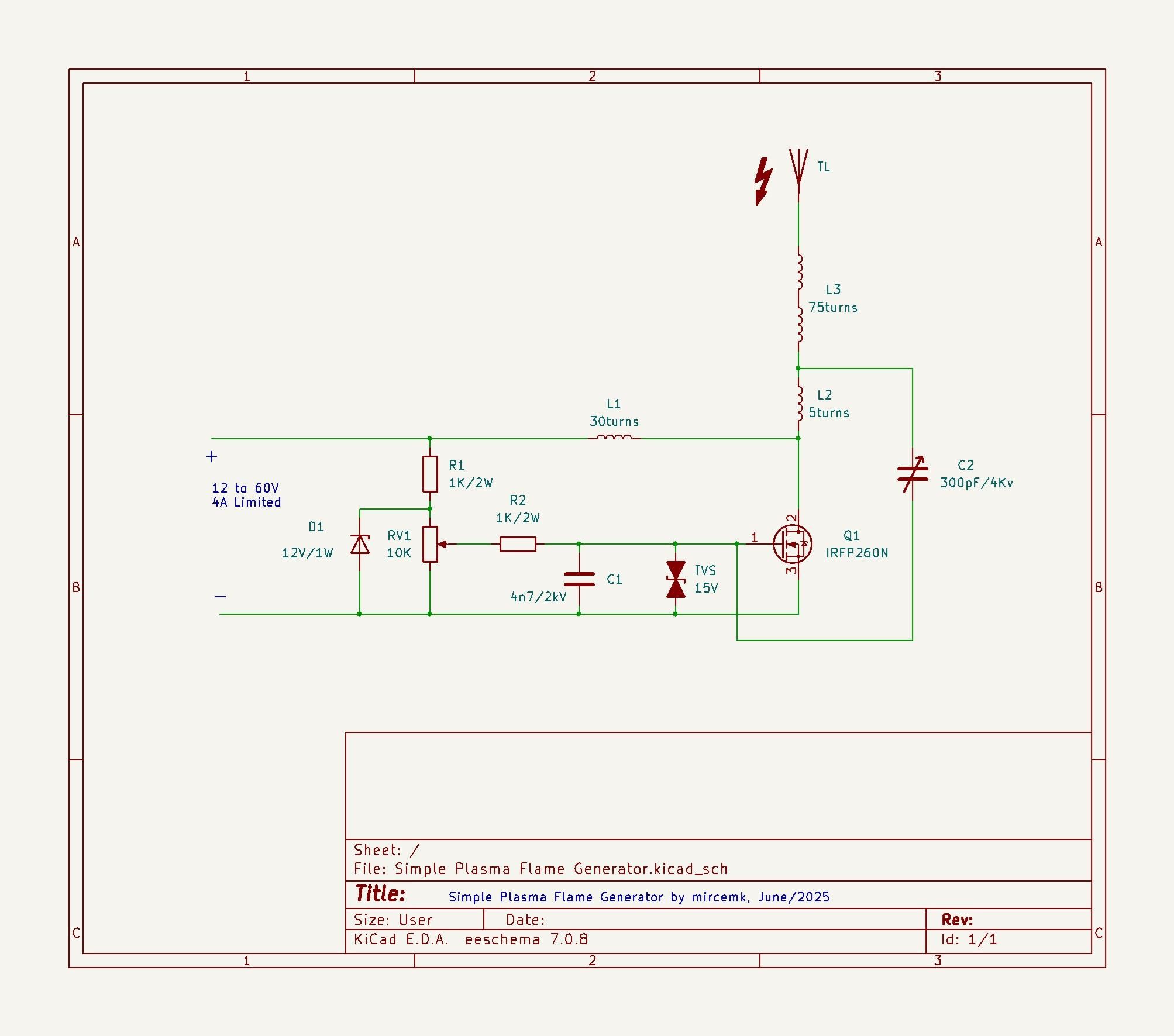 Building a Plasma Flame Generator, HFSSTC Class-E Tesla Coil : 5 Steps ...