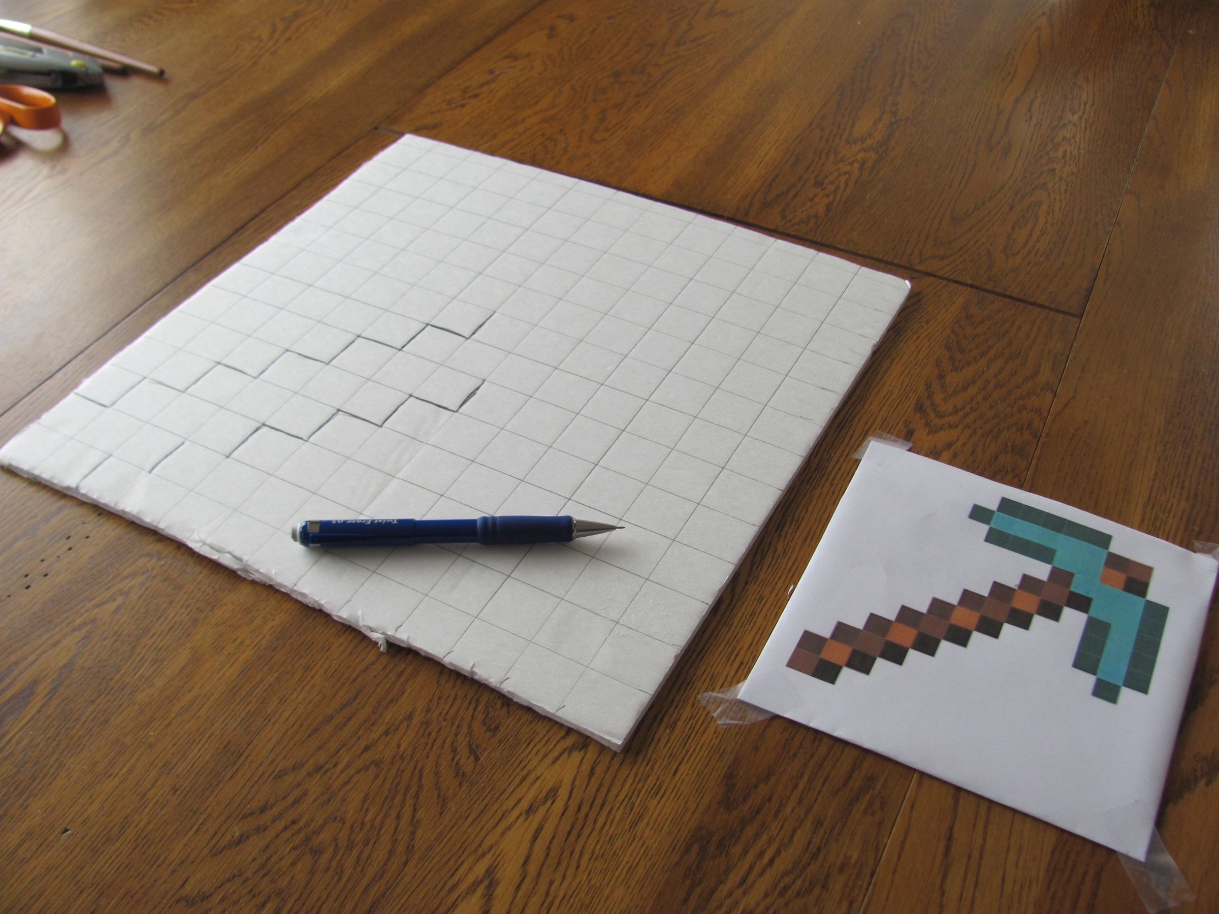 How to Make a Minecraft Diamond Pickaxe : 9 Steps (with Pictures ...