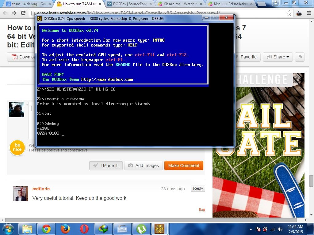 How to Run TASM and Compile X86 Assembly Program in Windows 7 64 Bit ...