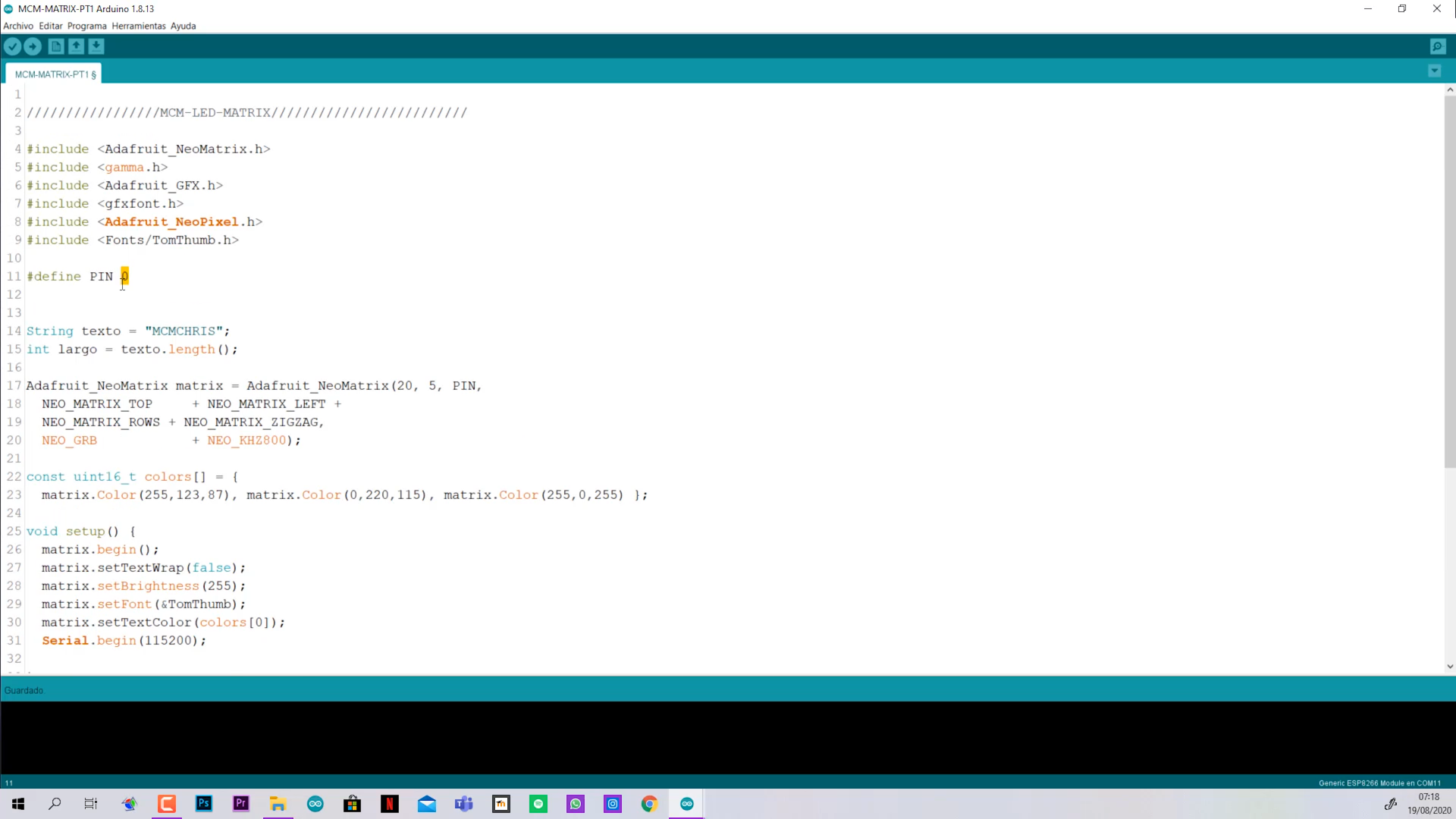 DIY SMART LED MATRIX (ESP8266 + WS2812 / NeoPixels ) : 7 Steps (with Pictures) - Instructables