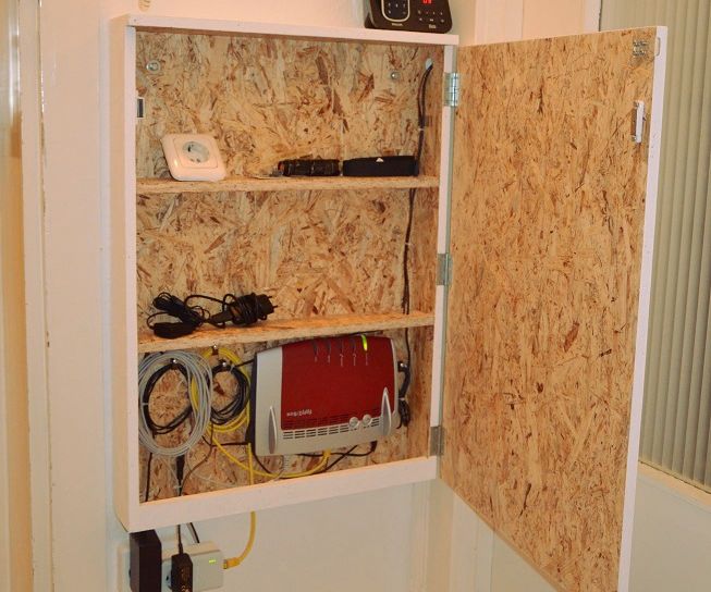 How to Hide Your Router - Router Cabinet : 9 Steps (with Pictures ...
