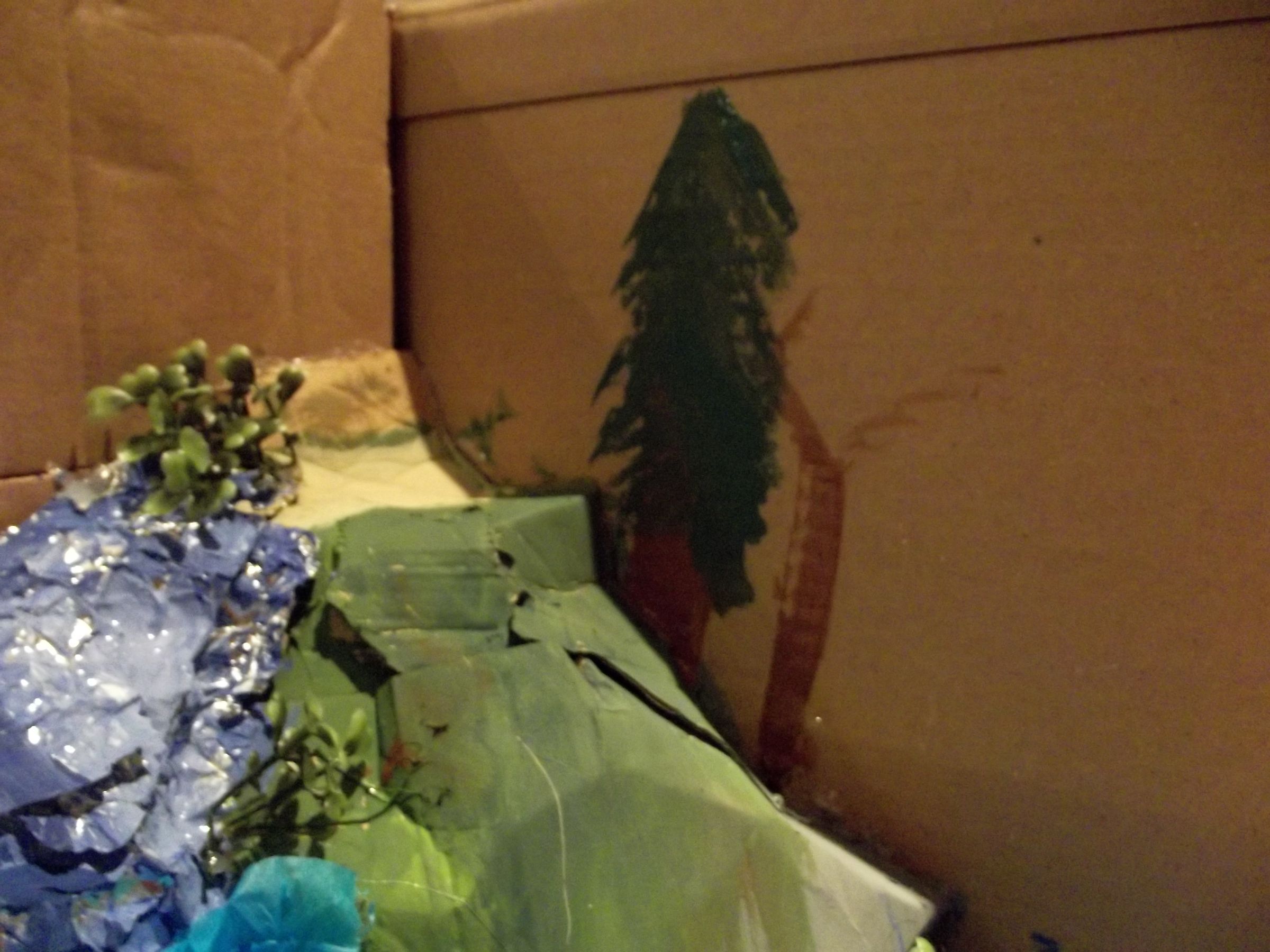 Cardboard Waterfall Diorama : 13 Steps - Instructables