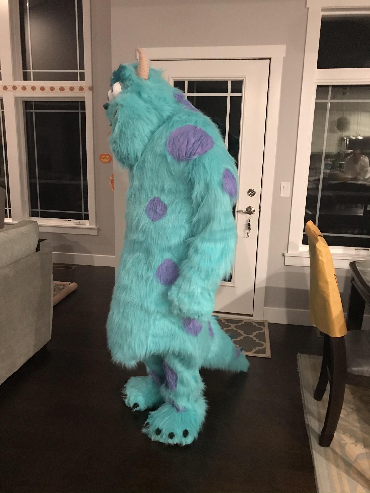 Sulley (Trademark Disney) Monster Homemade Halloween Costume : 11 Steps ...