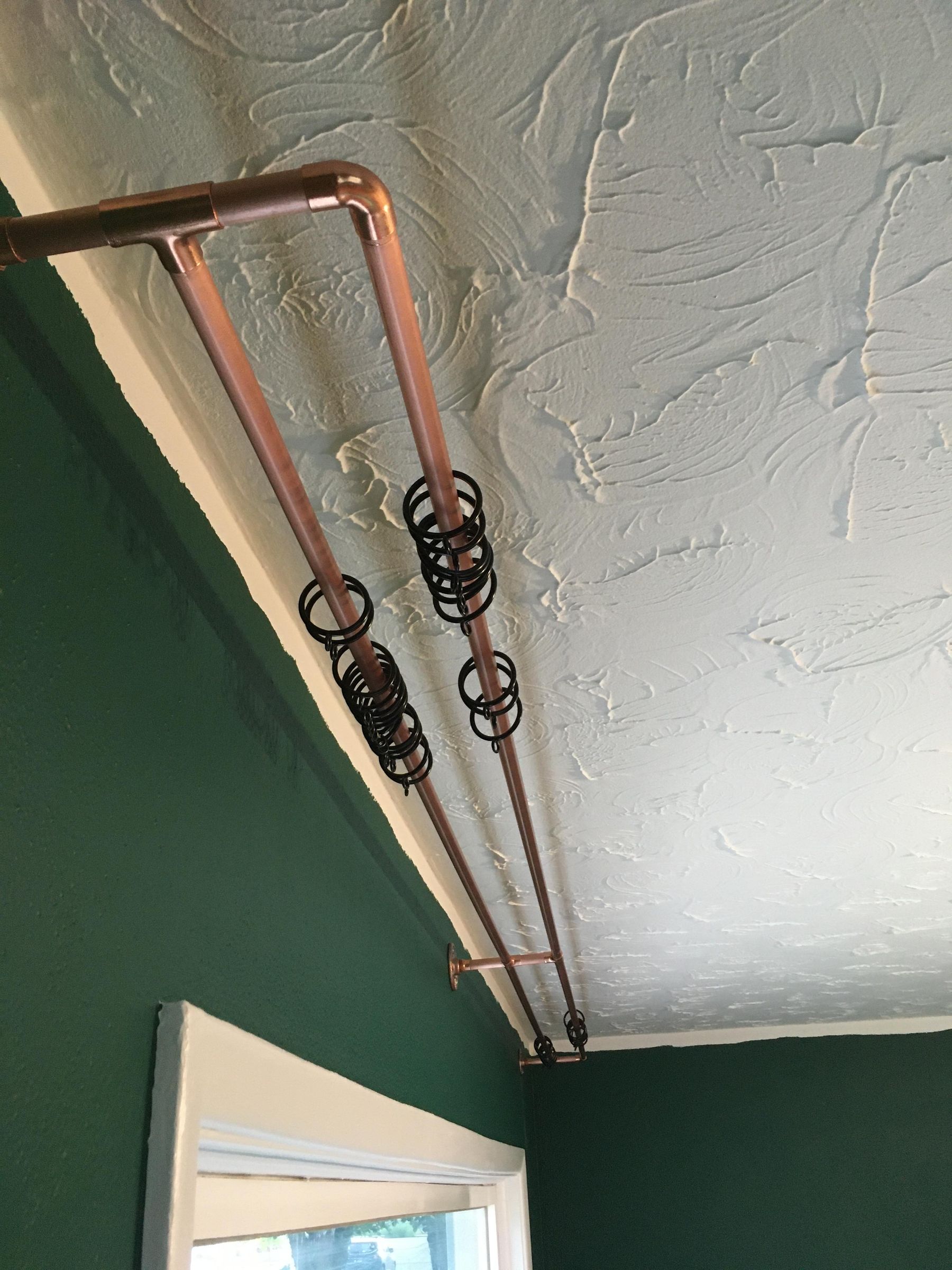 Brushed Copper Curtain Rods From Plumbing Parts : 9 Steps (with ...