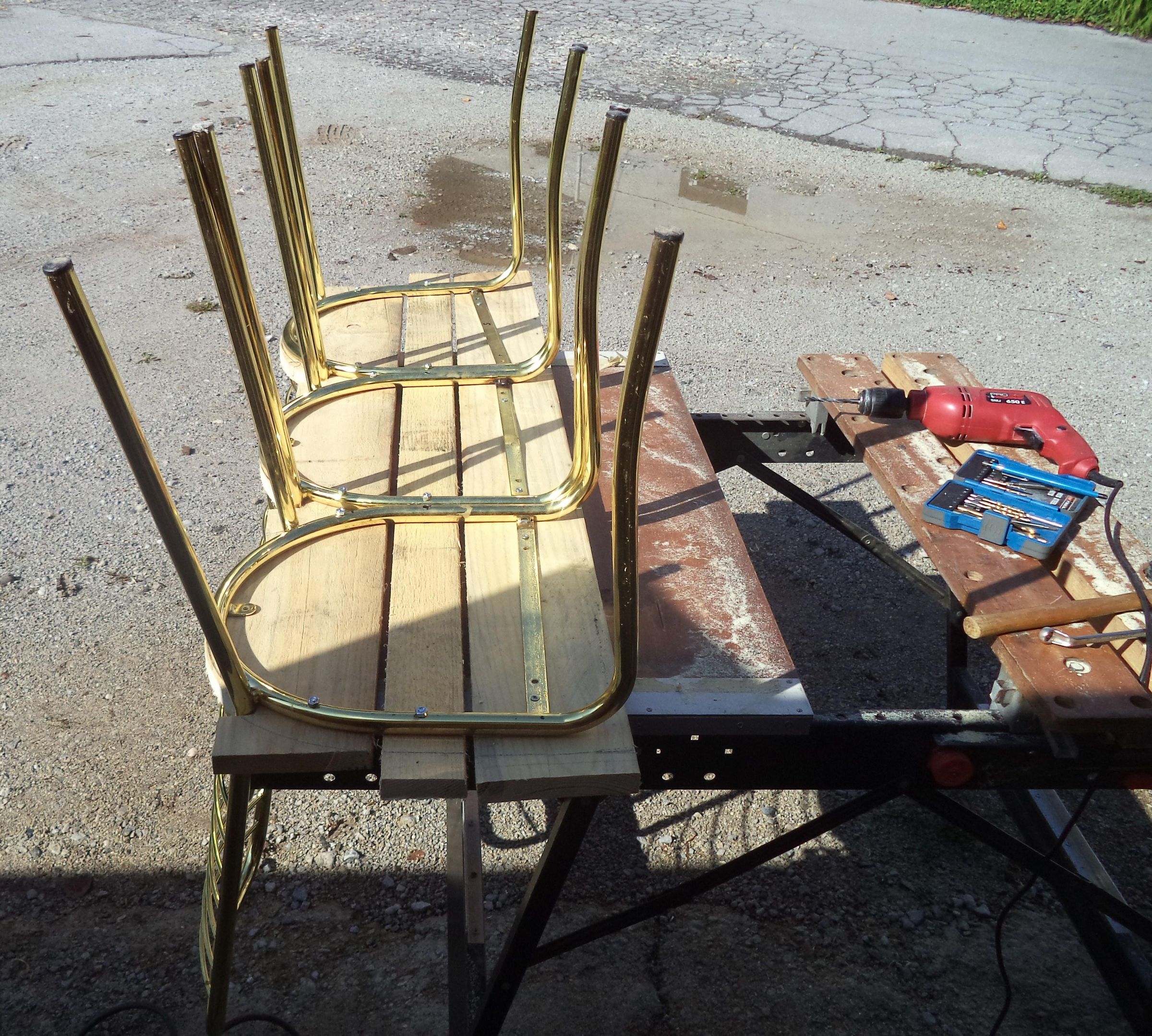 Bench From the Chairs : 3 Steps - Instructables