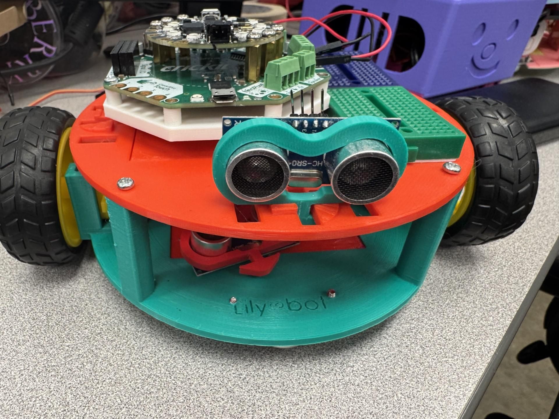 Lily∞Bot With Circuit Playground Express and Crickit: Obstacle Avoidance : 6 Steps (with ...
