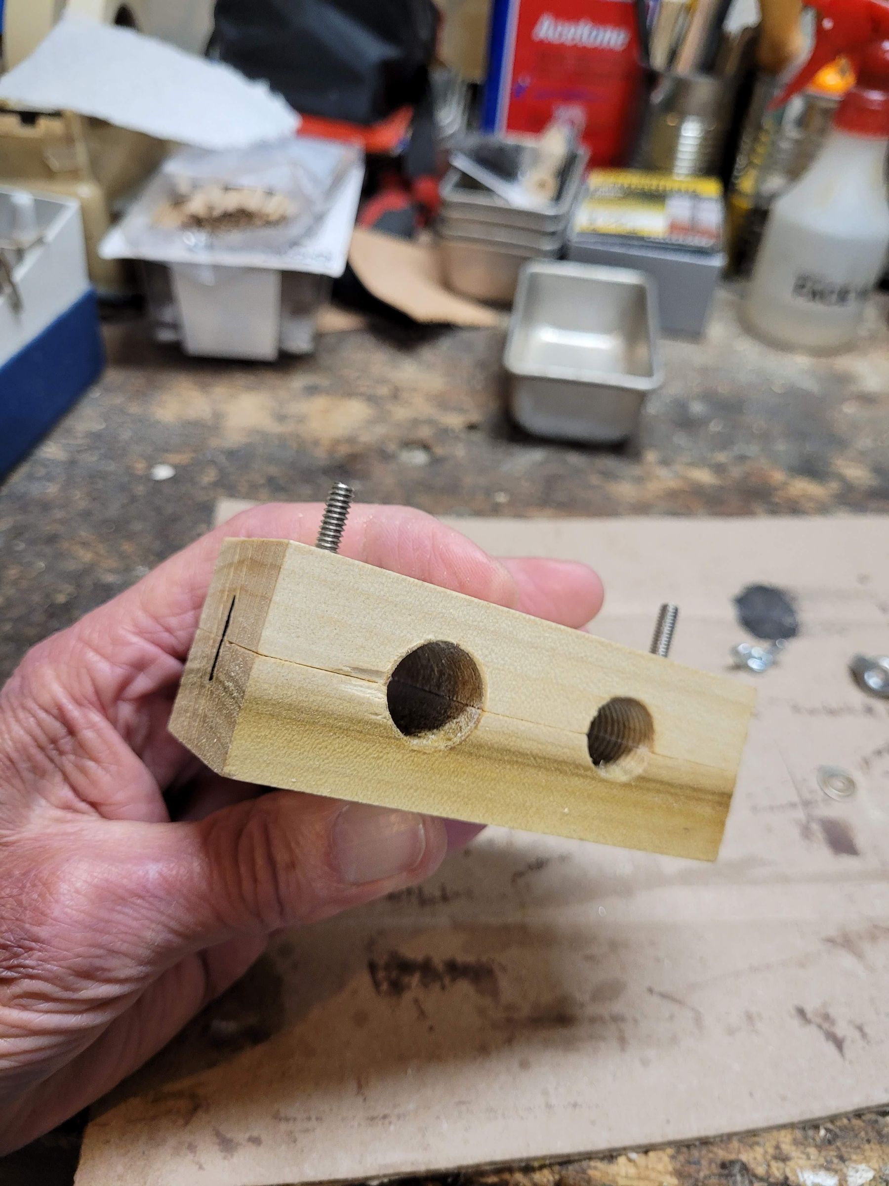 Drill a Hole in the Middle of a Dowel : 4 Steps (with Pictures ...