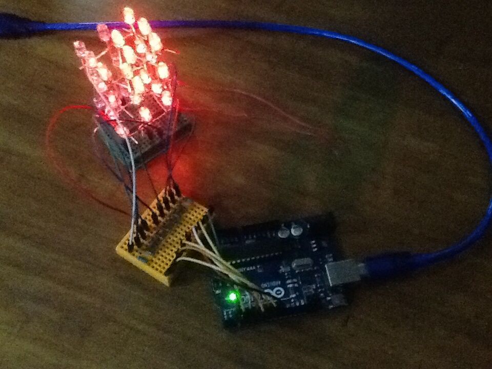 3 X 3 LED Cube With Arduino UNO : 3 Steps - Instructables
