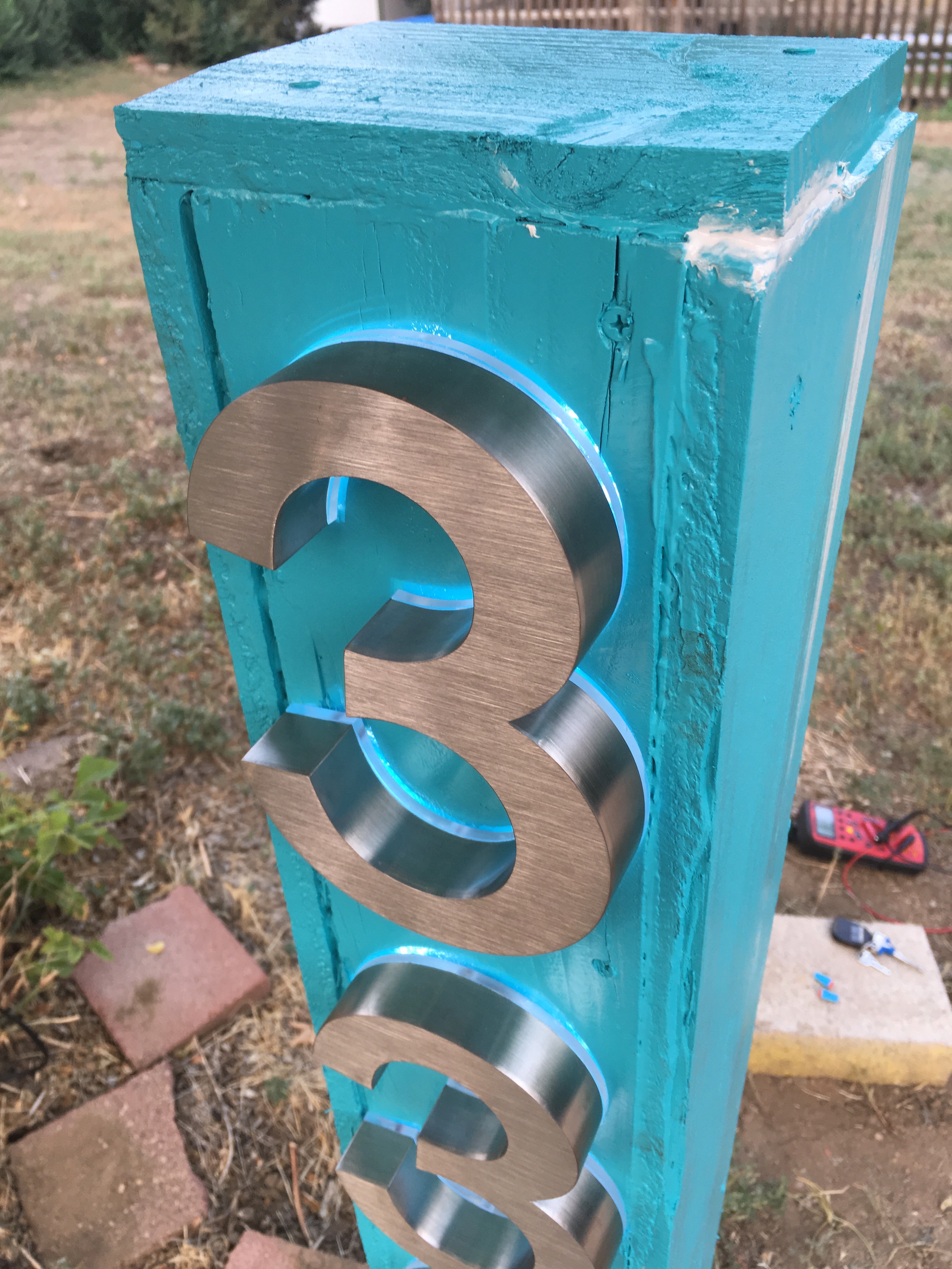 LED Backlit House Number Post : 7 Steps (with Pictures) - Instructables