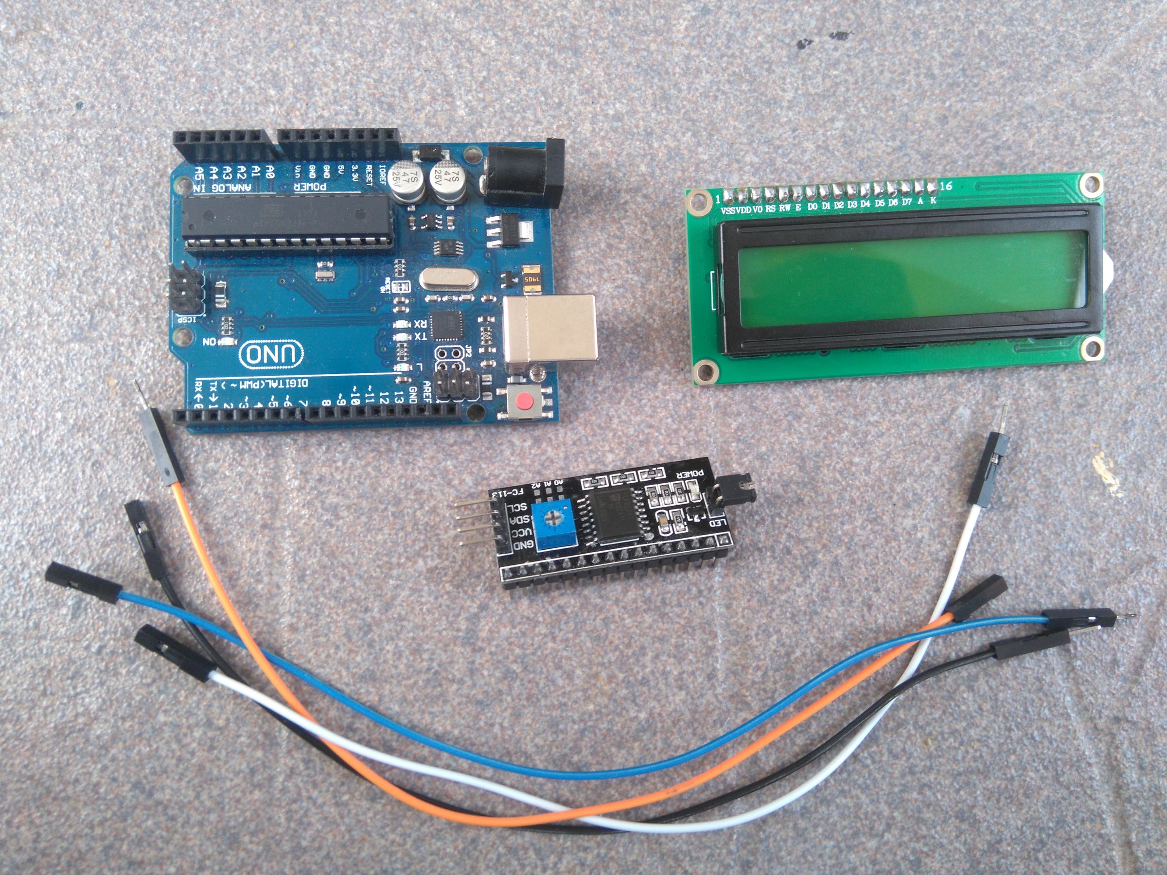 Arduino I2C 16*2 Lcd Display Connection With Utsource : 10 Steps ...