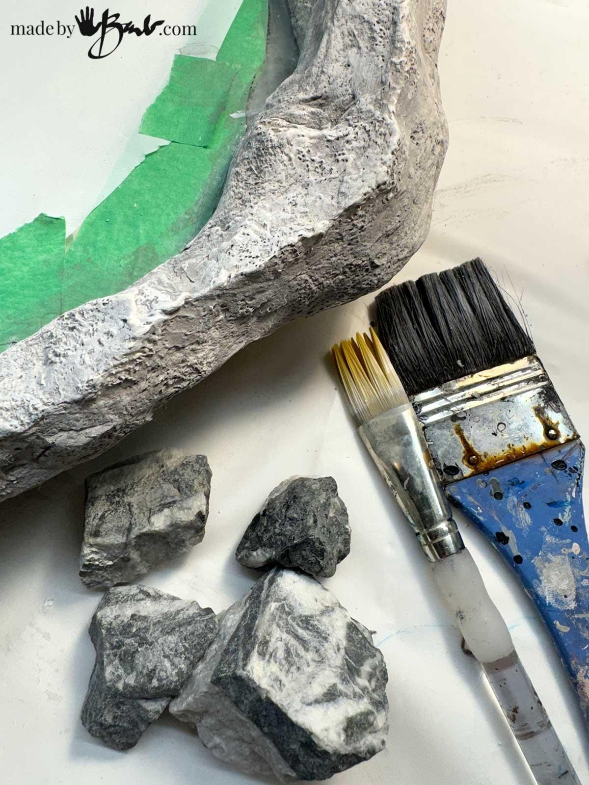 Make a Faux Rock Mirror With Paper! Light & Strong! : 8 Steps (with ...