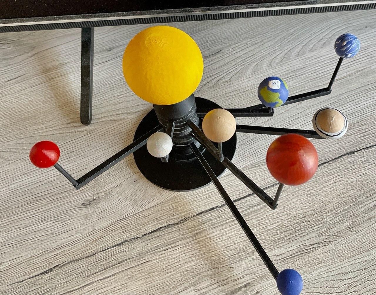 Rotating Solar System Model : 6 Steps (with Pictures) - Instructables