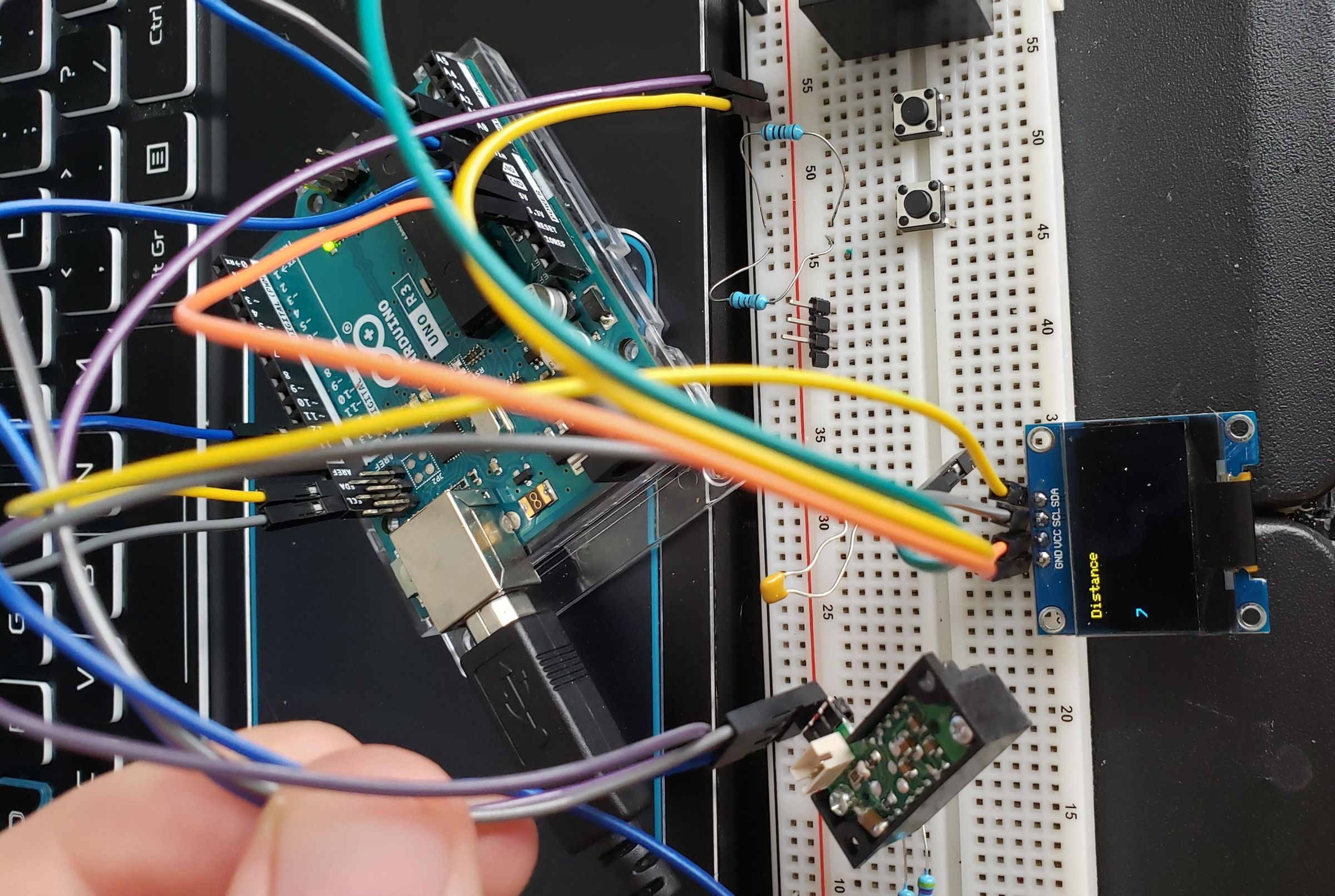 How to Use the Sharp IR Sensor (GP2Y0A41SK0F) - Arduino Tutorial : 5 ...