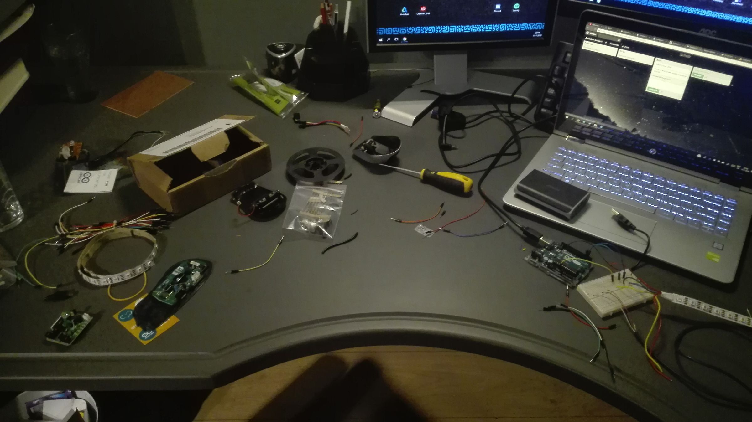 Movable LED Disc Light Using Arduino : 6 Steps (with Pictures ...