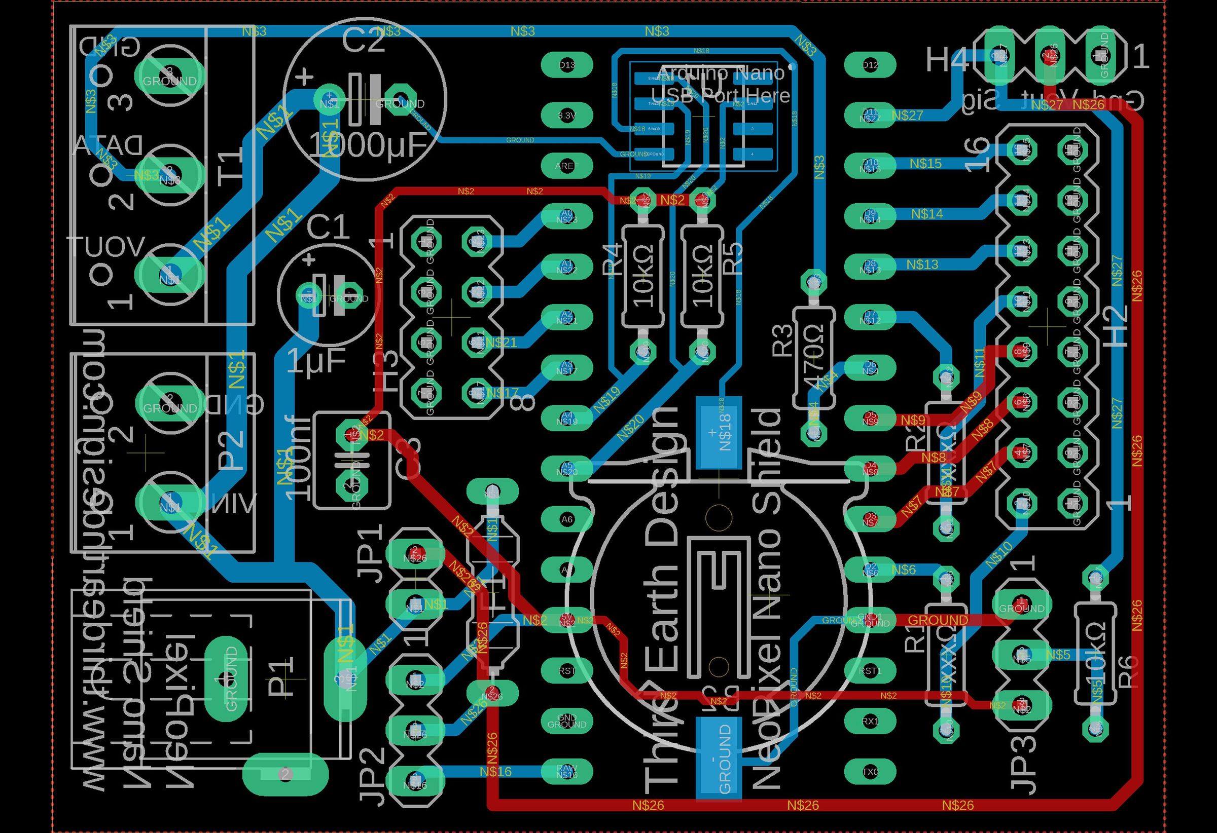 Arduino Nano NeoPixel Shield With Integrated RTC : 5 Steps - Instructables