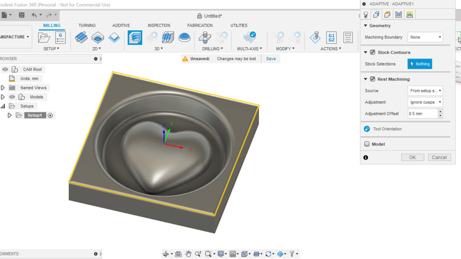 Heart in a Piece of Solid Oak Flooring Off-cut With Fusion 360 : 8 ...