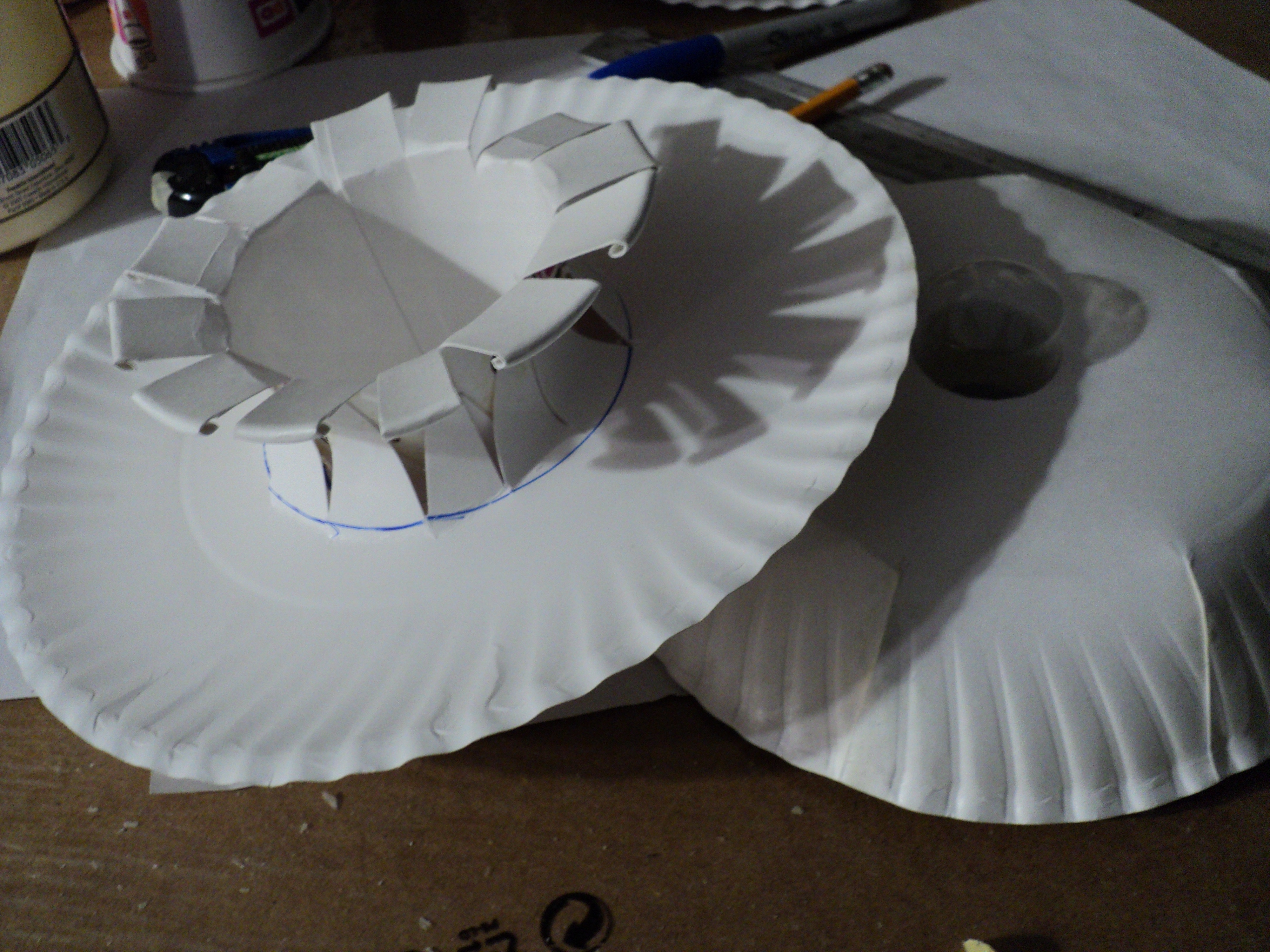 Paper Plate Papercraft Spacecraft Craft : 8 Steps (with Pictures ...