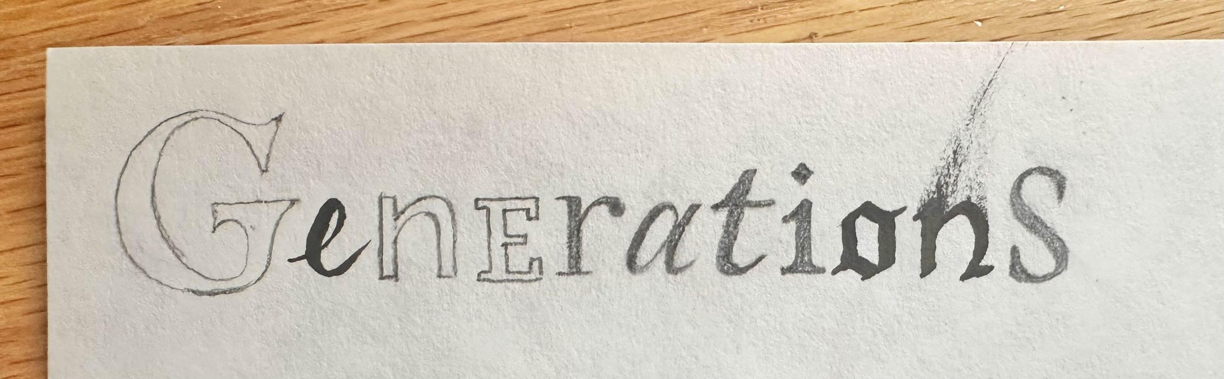 Typographic Design: "Generations" : 7 Steps - Instructables