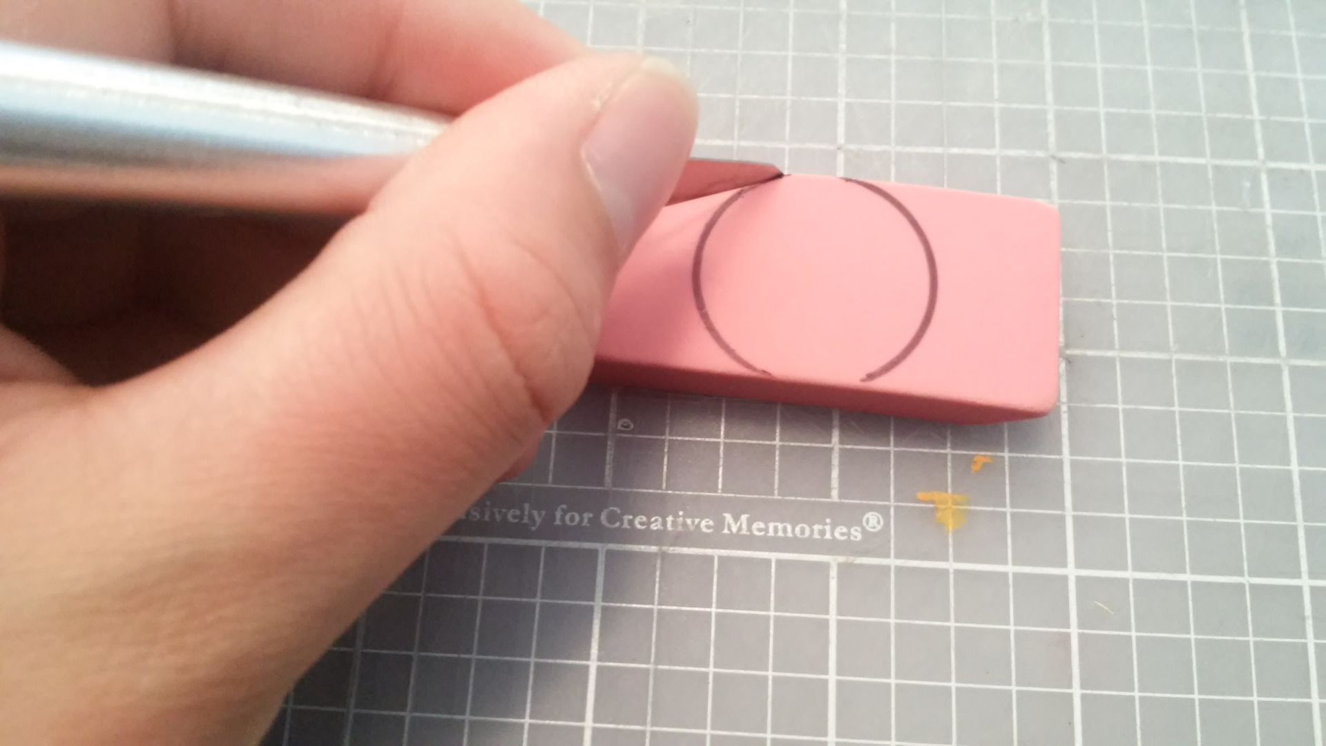Monogrammed Stamp Out of an Eraser : 5 Steps (with Pictures ...