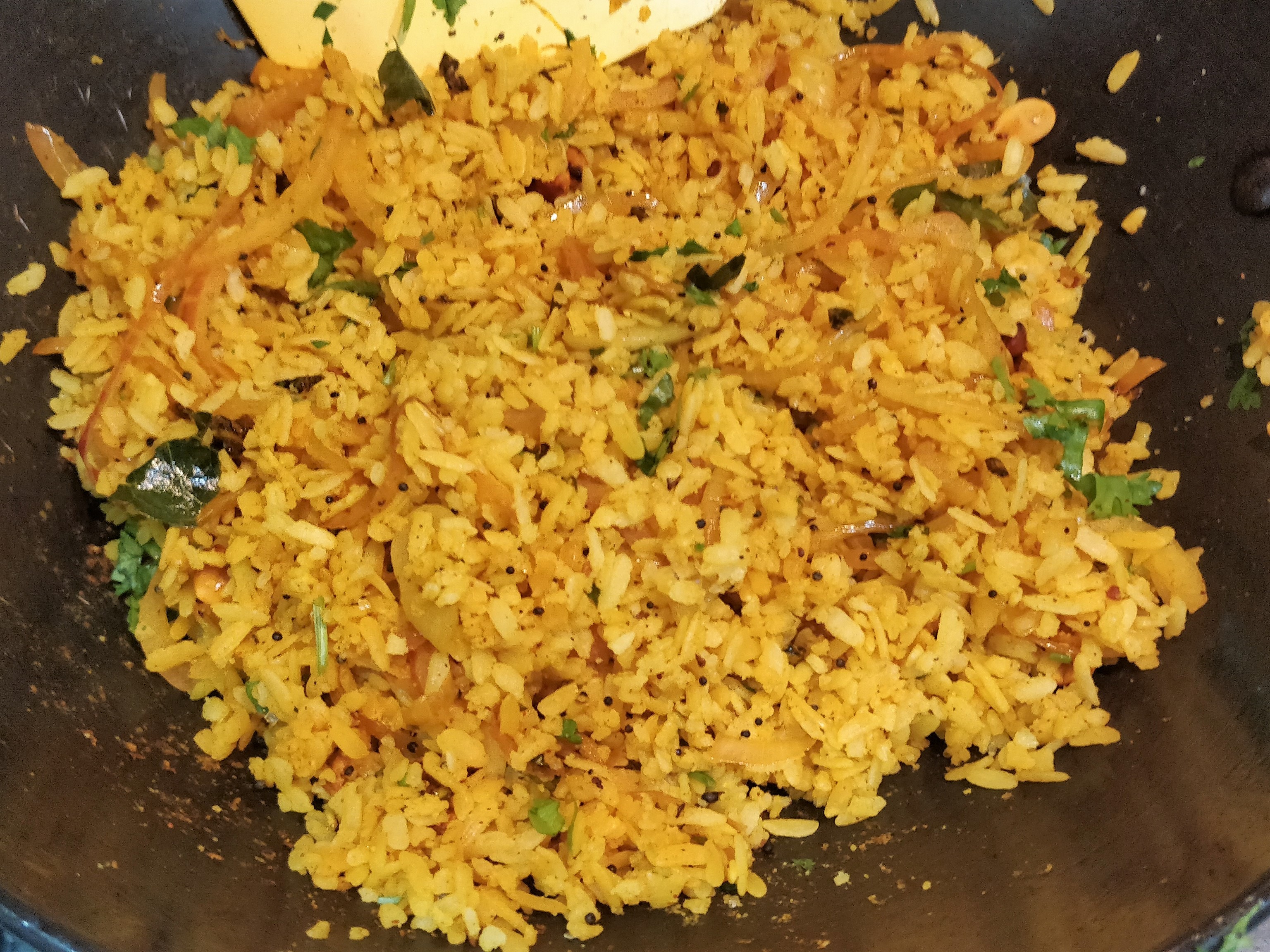Poha (15-minute Vegan Indian Recipe) : 4 Steps (with Pictures ...