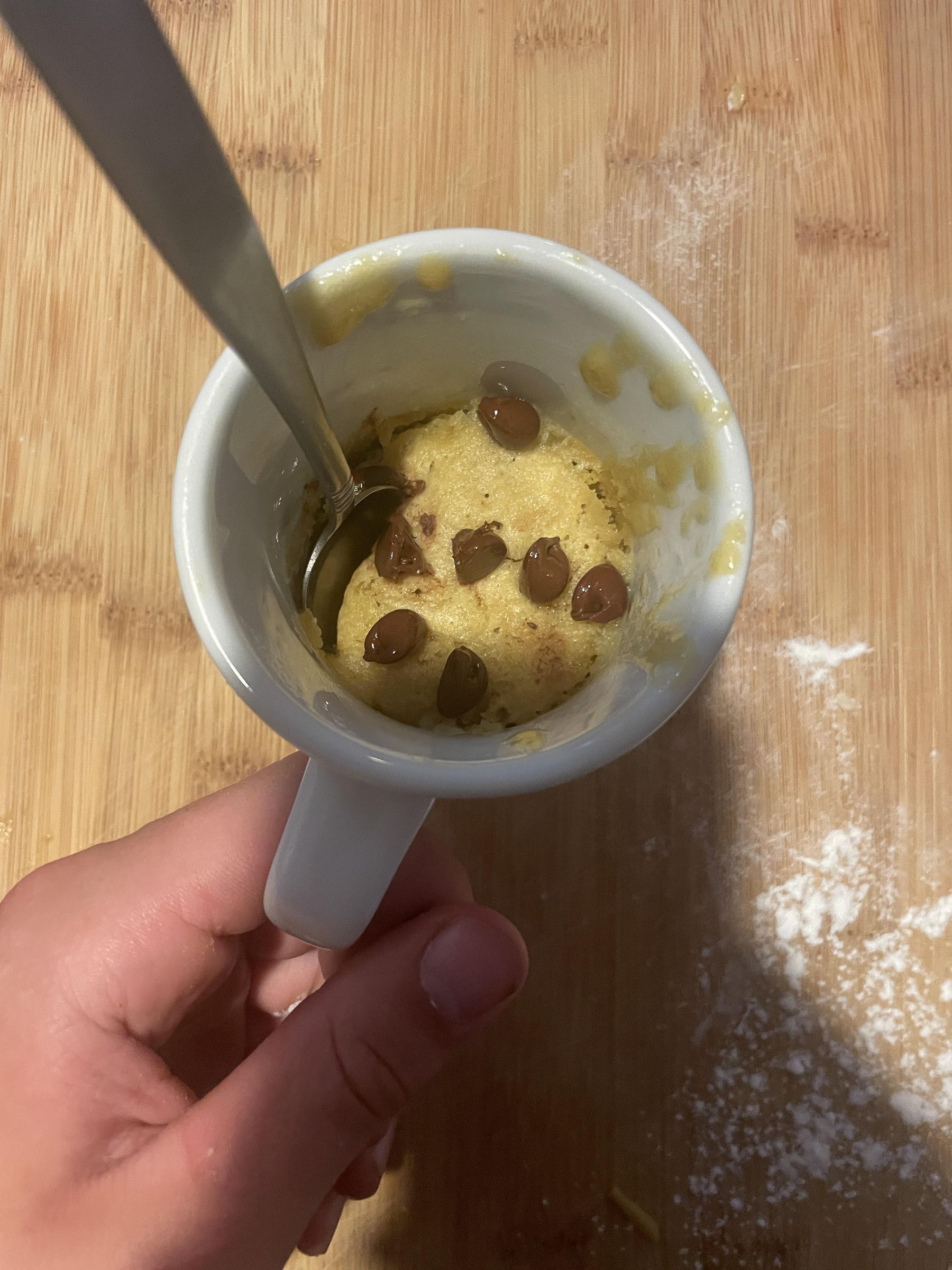 Easy Microwave 1 Minute Chocolate Chip Cookie Mug : 5 Steps - Instructables