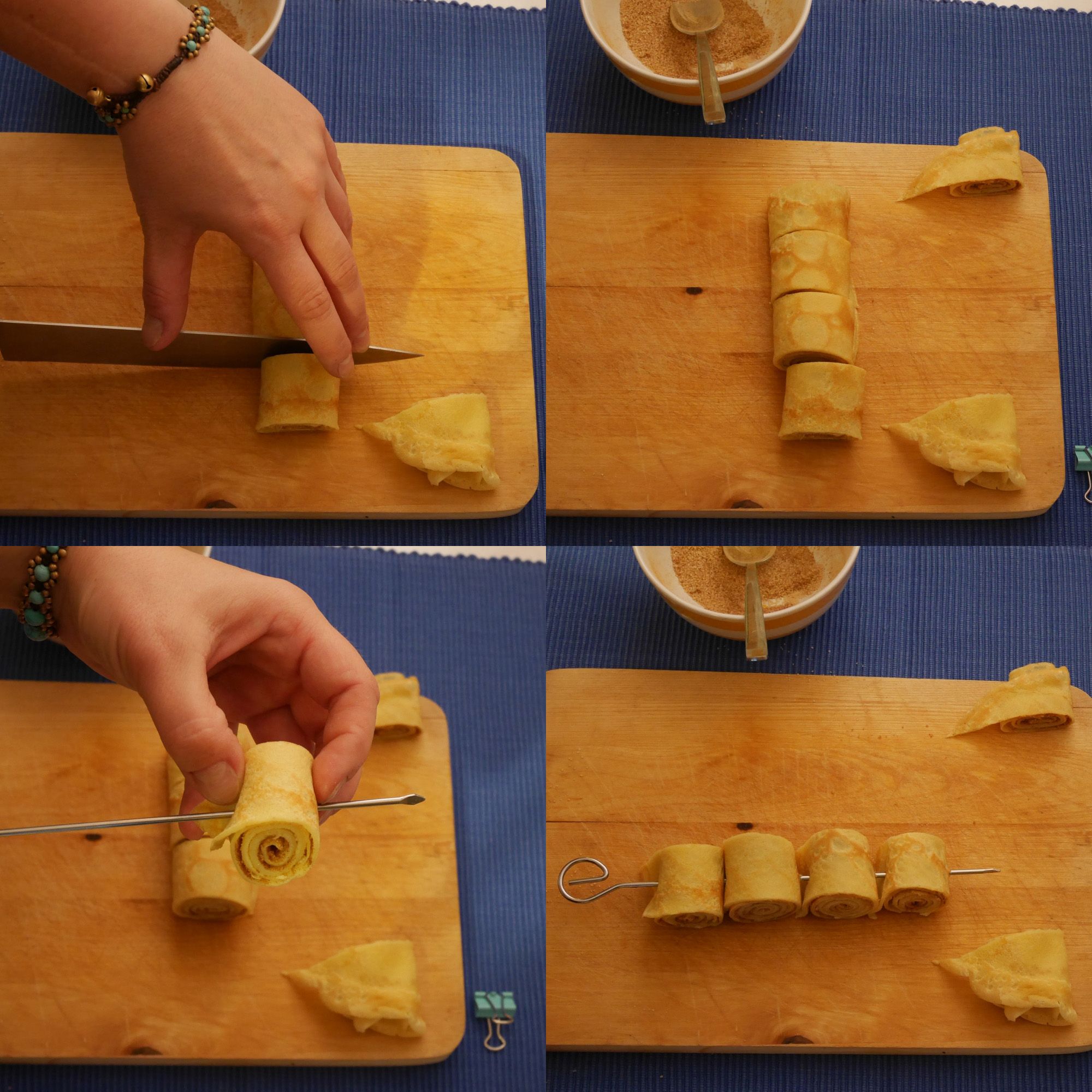 Cinnamon Crêpes Flambéed - a Burning Dessert Idea : 6 Steps (with ...