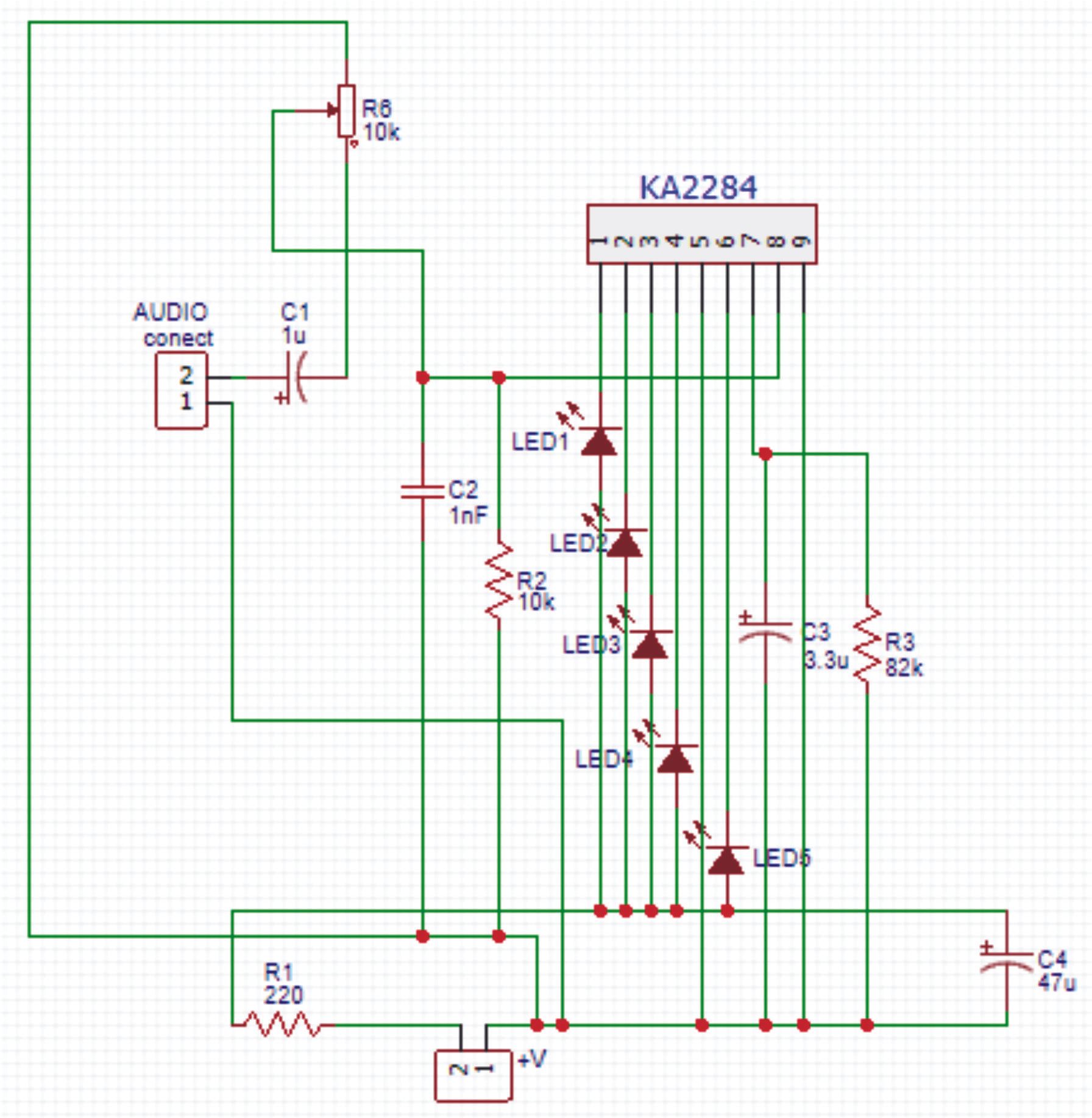 Build a VU Meter With Integrated Circuit KA2284 (Includes Printed ...