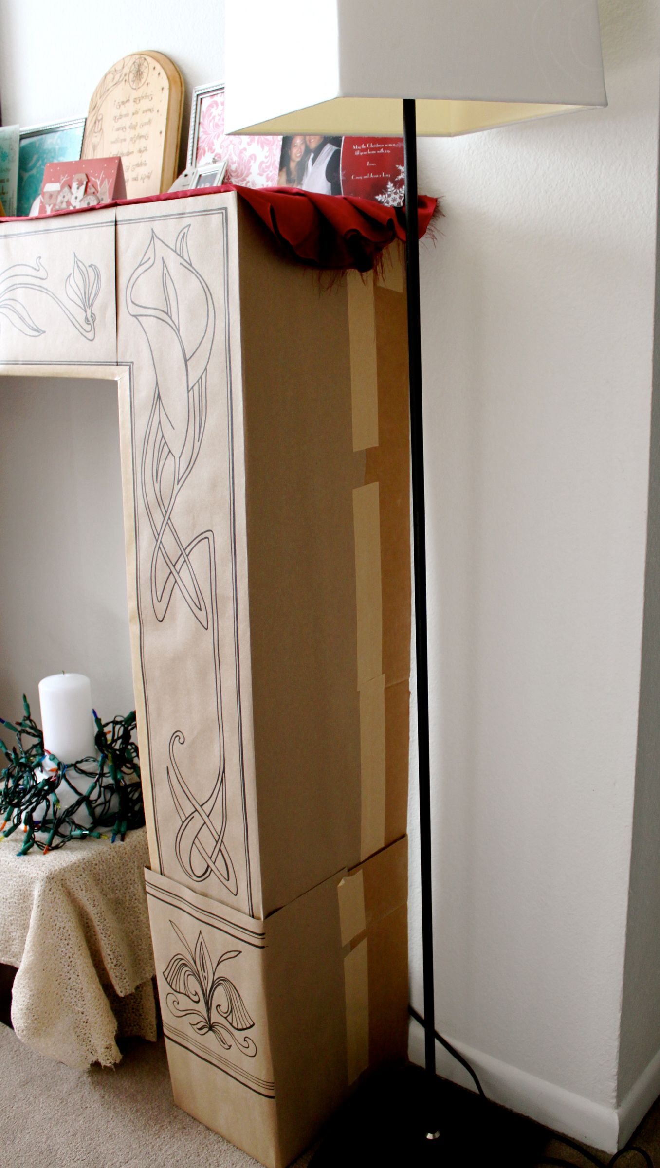 Cardboard Faux Fireplace : 6 Steps (with Pictures) - Instructables