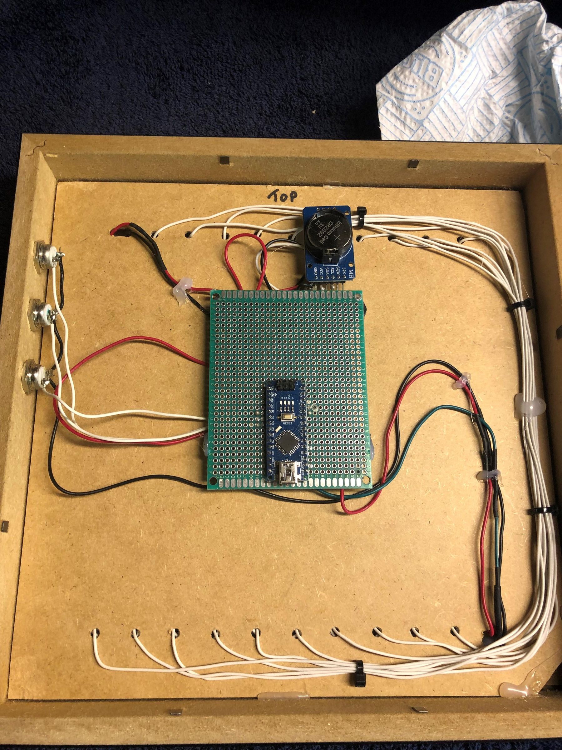 Word Clock,Arduino LED Animated Rainbow Word Clock Using WS2812b Strip ...