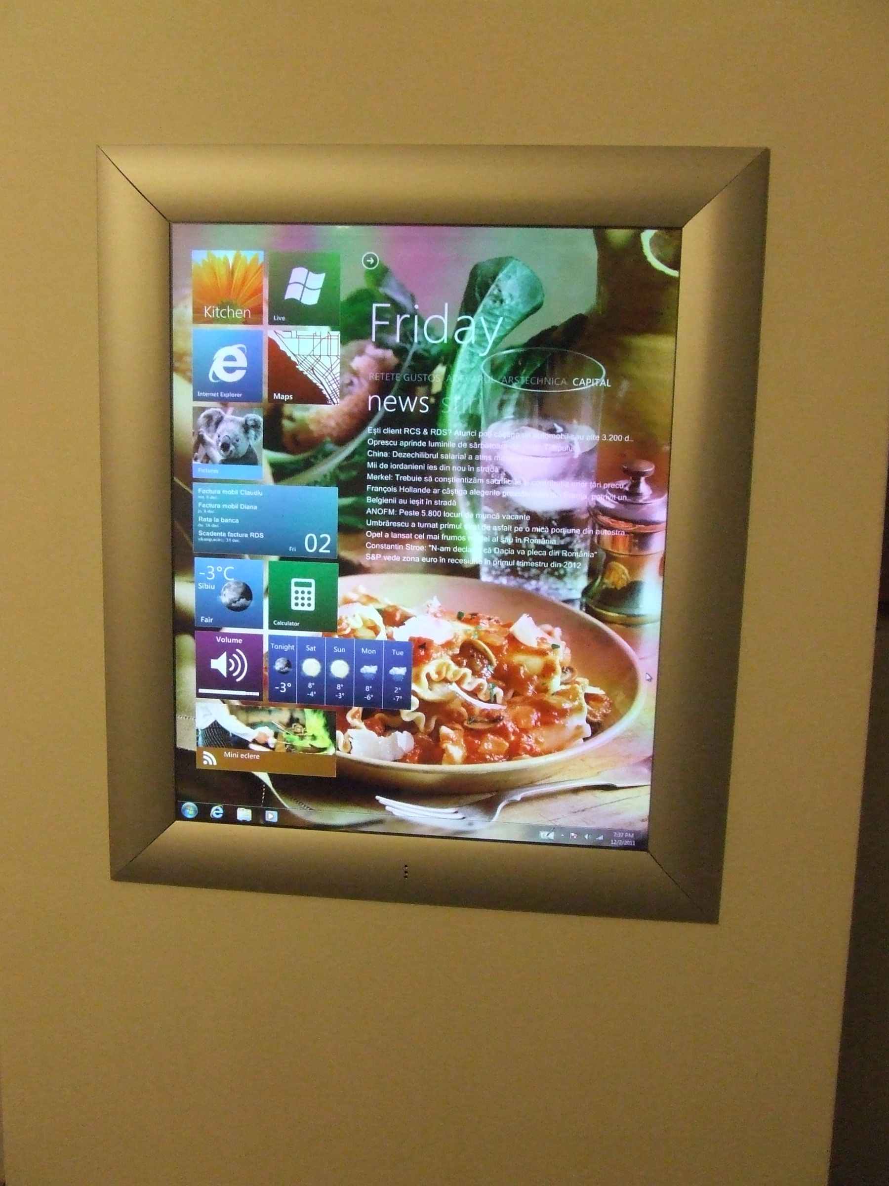 Wall-mounted Kitchen PC : 7 Steps (with Pictures) - Instructables