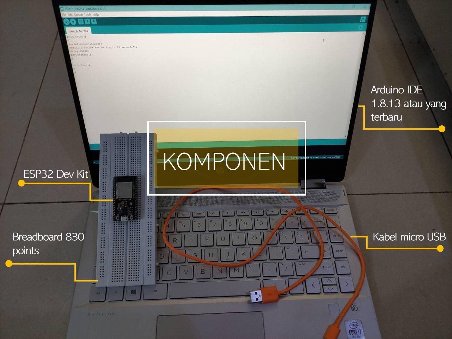 Tutorial Blinking LED Di ESP32 : 3 Steps - Instructables