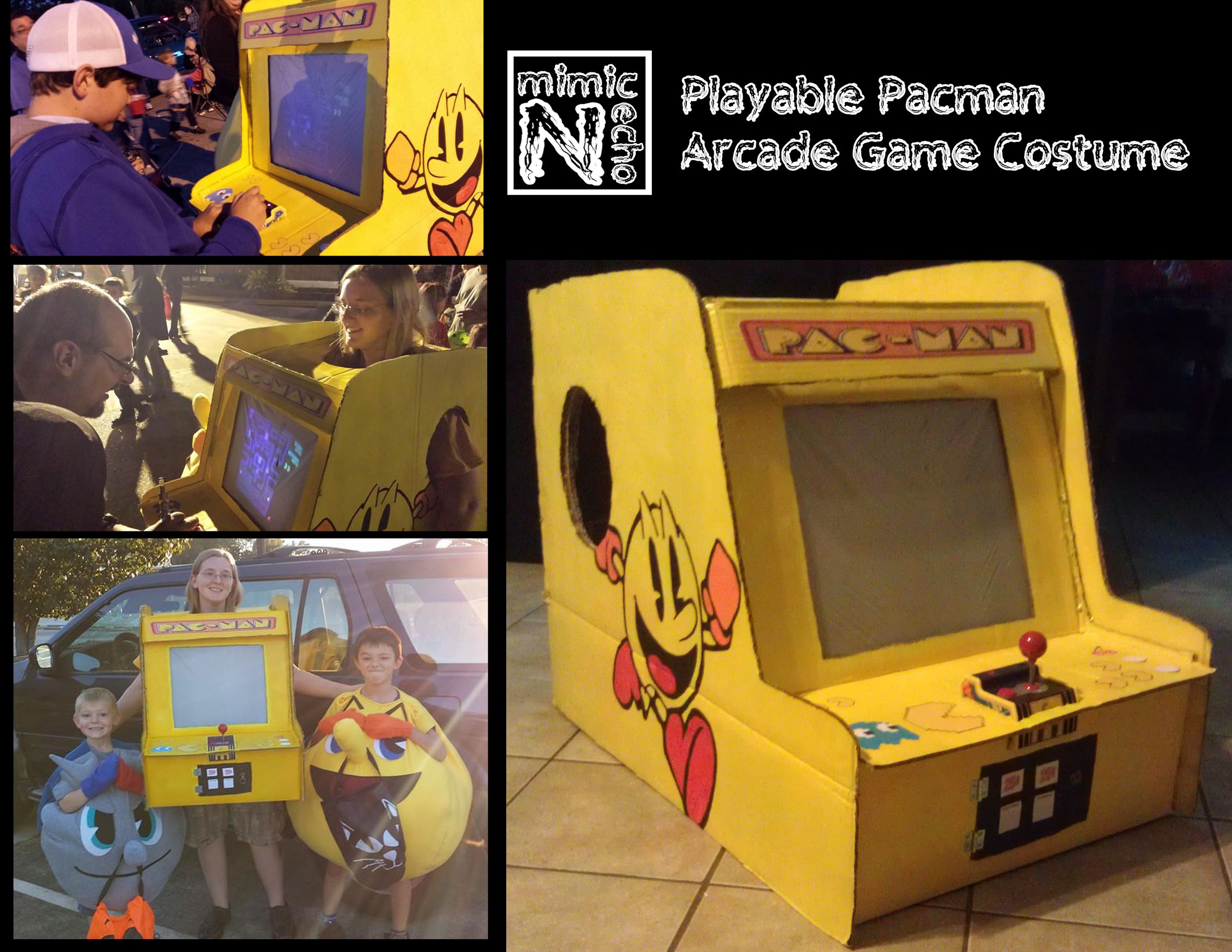 Playable Pacman Arcade Game Costume : 14 Steps (with Pictures ...