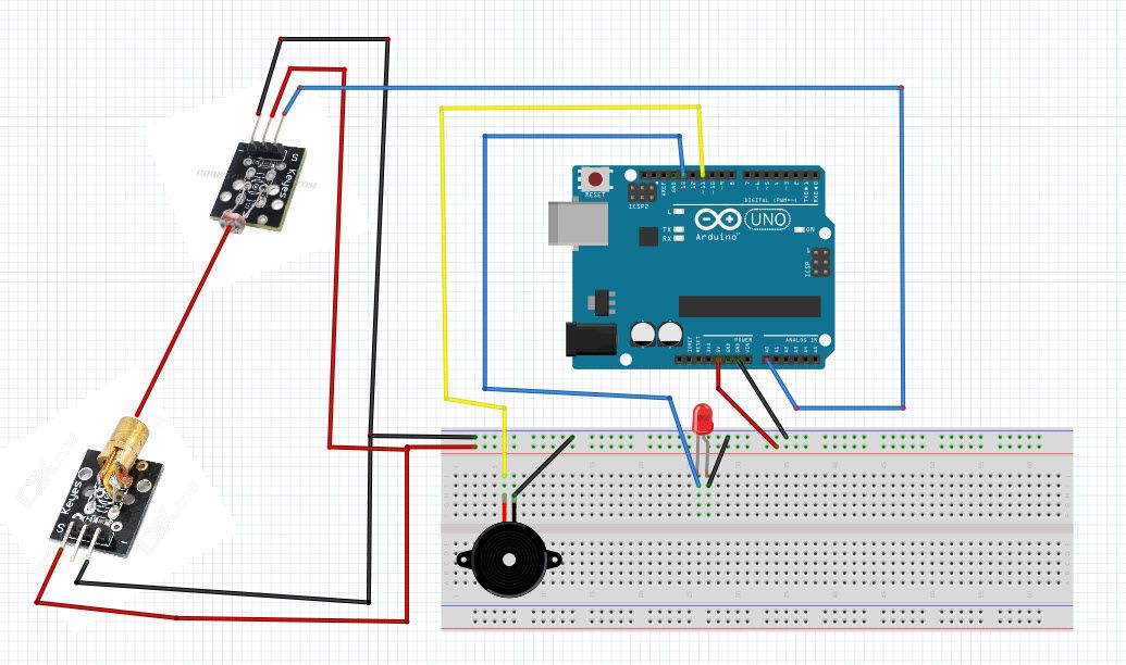 Visuino - Perimeter Protection With Laser Detector Using Arduino : 7 ...