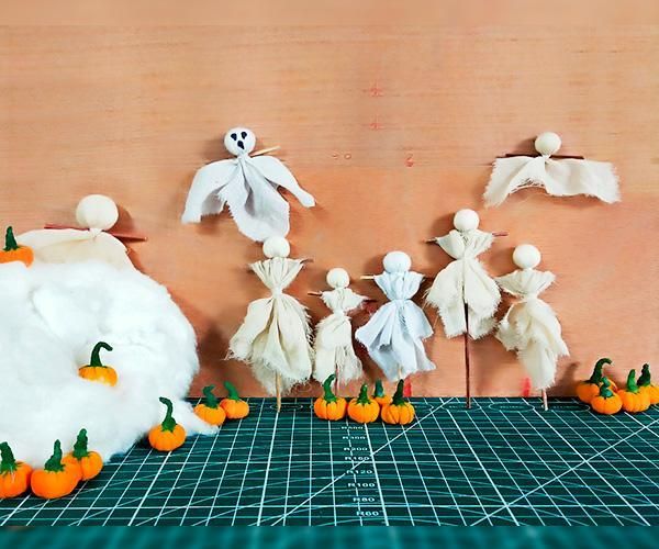 Mini Halloween Ghosts & Scarecrows : 6 Steps (with Pictures ...