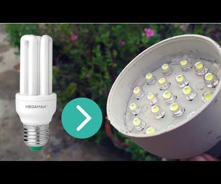 Convert Your Old CFL Lamp to LED Lamp : 10 Steps - Instructables