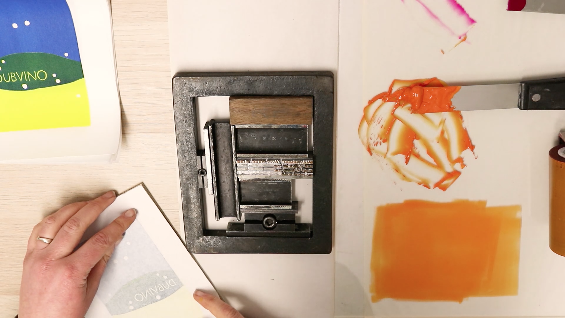 Make a Two-colour Linocut Relief Print : 12 Steps (with Pictures ...
