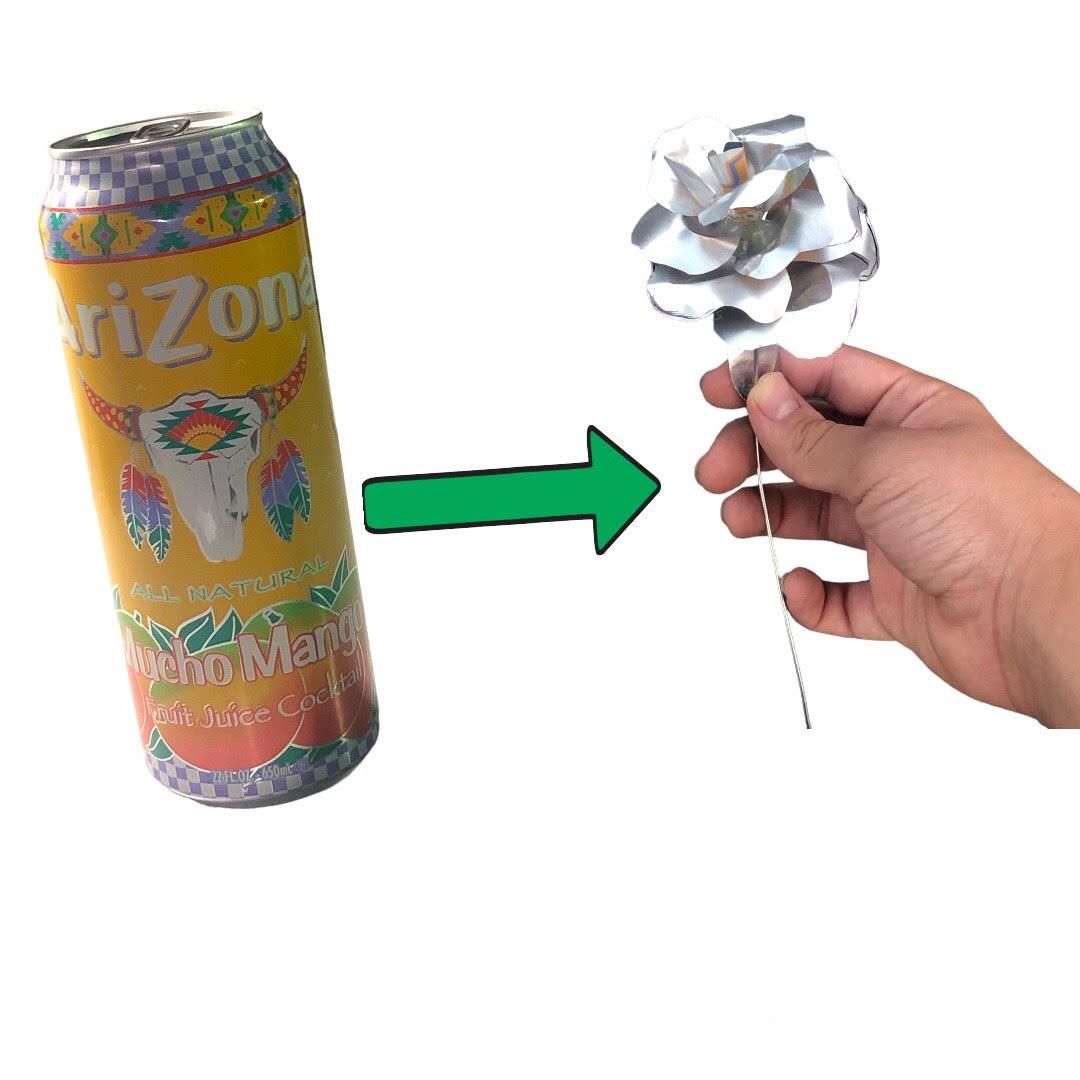 Upcycling Aluminum Can to Rose : 5 Steps - Instructables