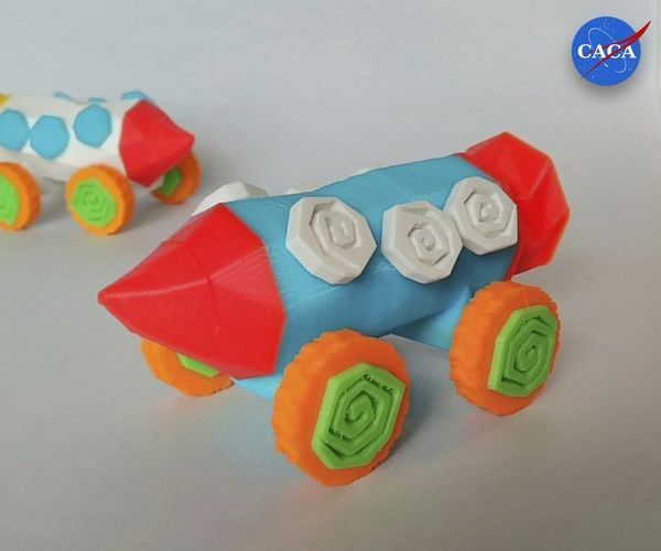 Crazy Rocket With Wheels and a Secret Compartment : 3 Steps (with ...