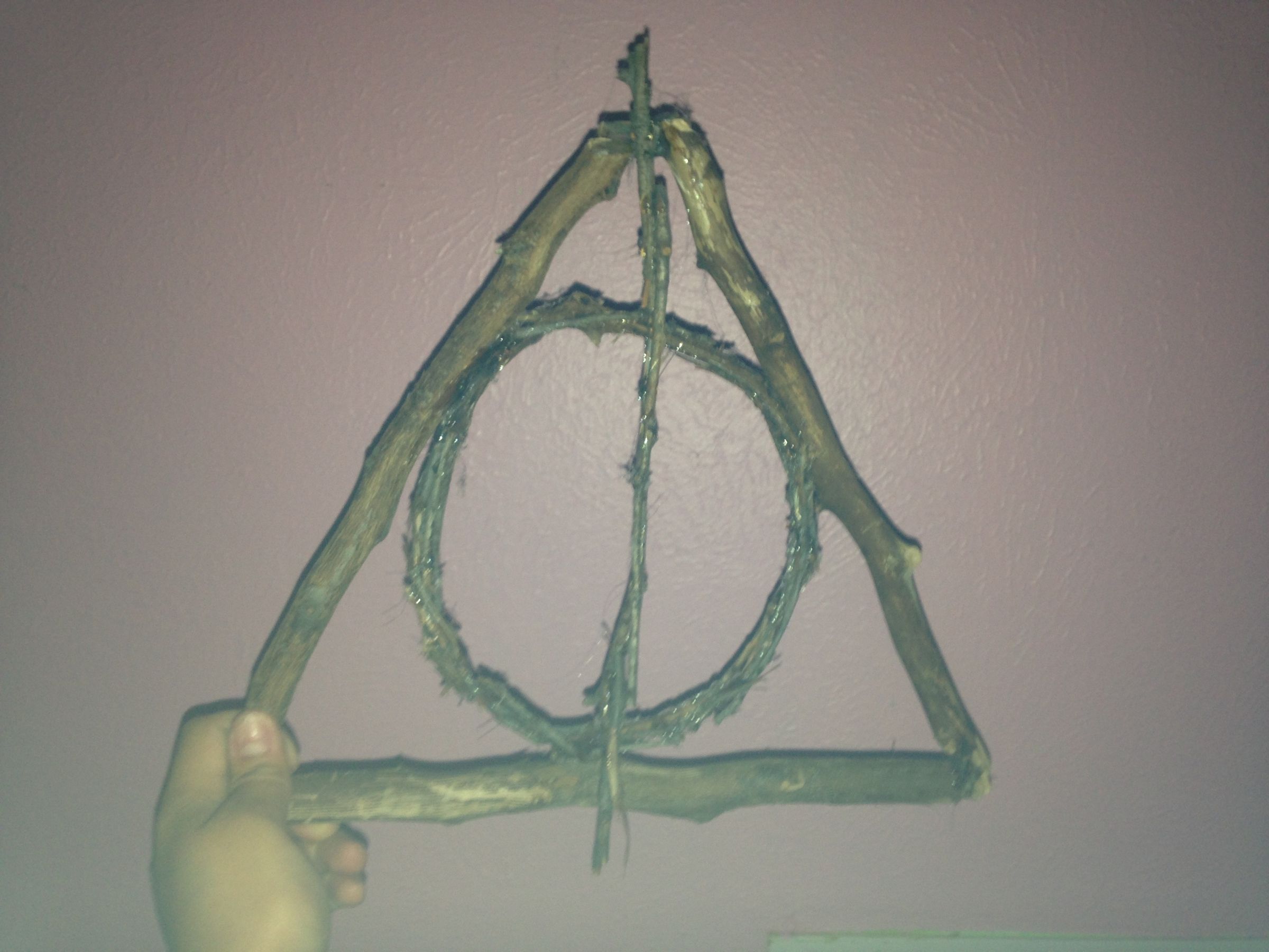 Deathly Hallows Sign (room Decor) : 4 Steps - Instructables
