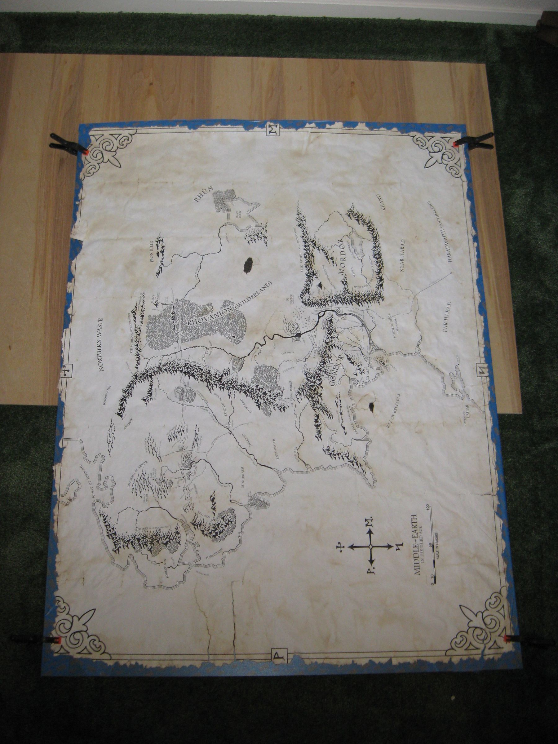 Middle Earth Map The Hobbit Path