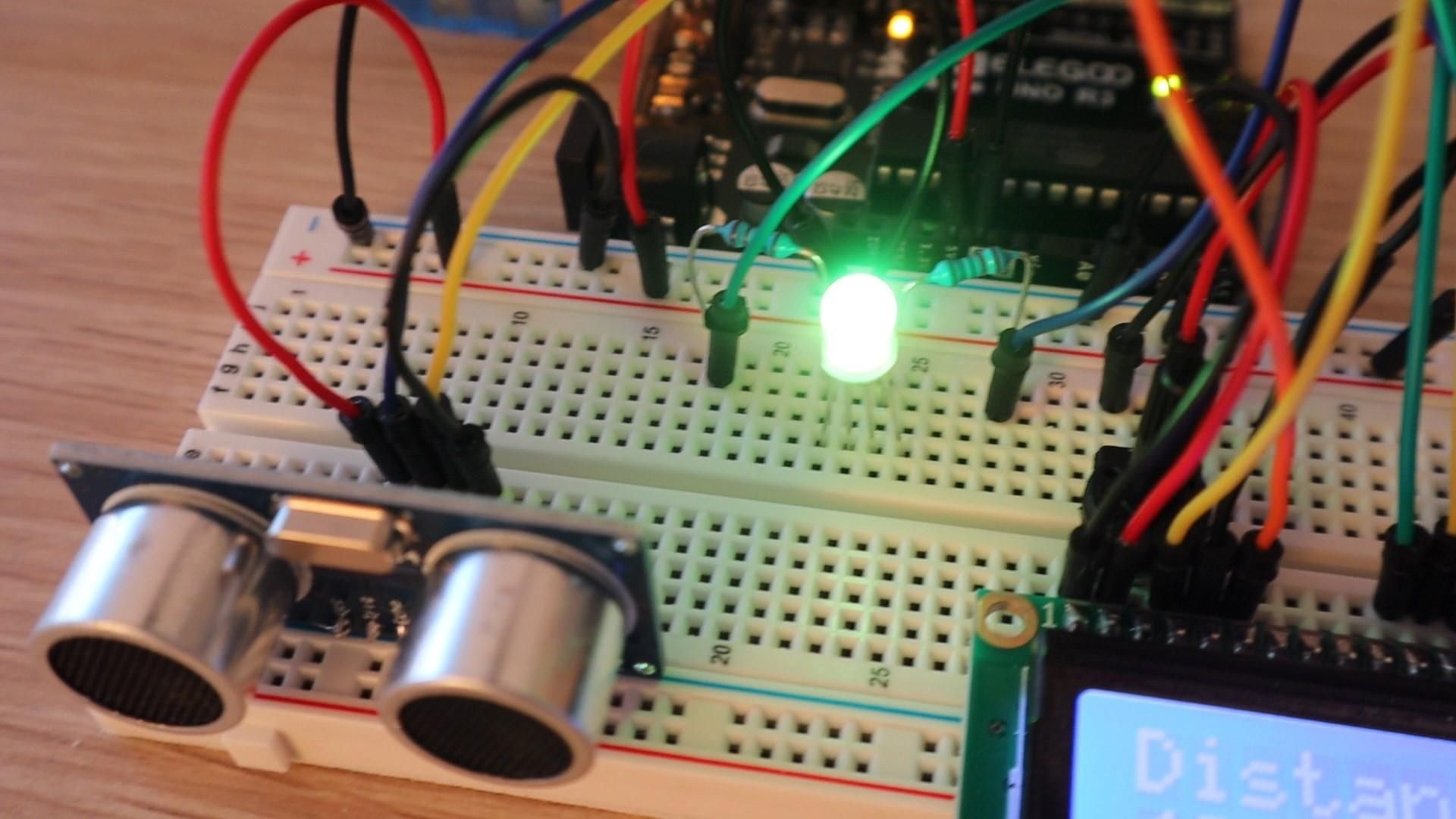 Arduino Parking Assistant - Park Your Car in the Correct Spot Every ...