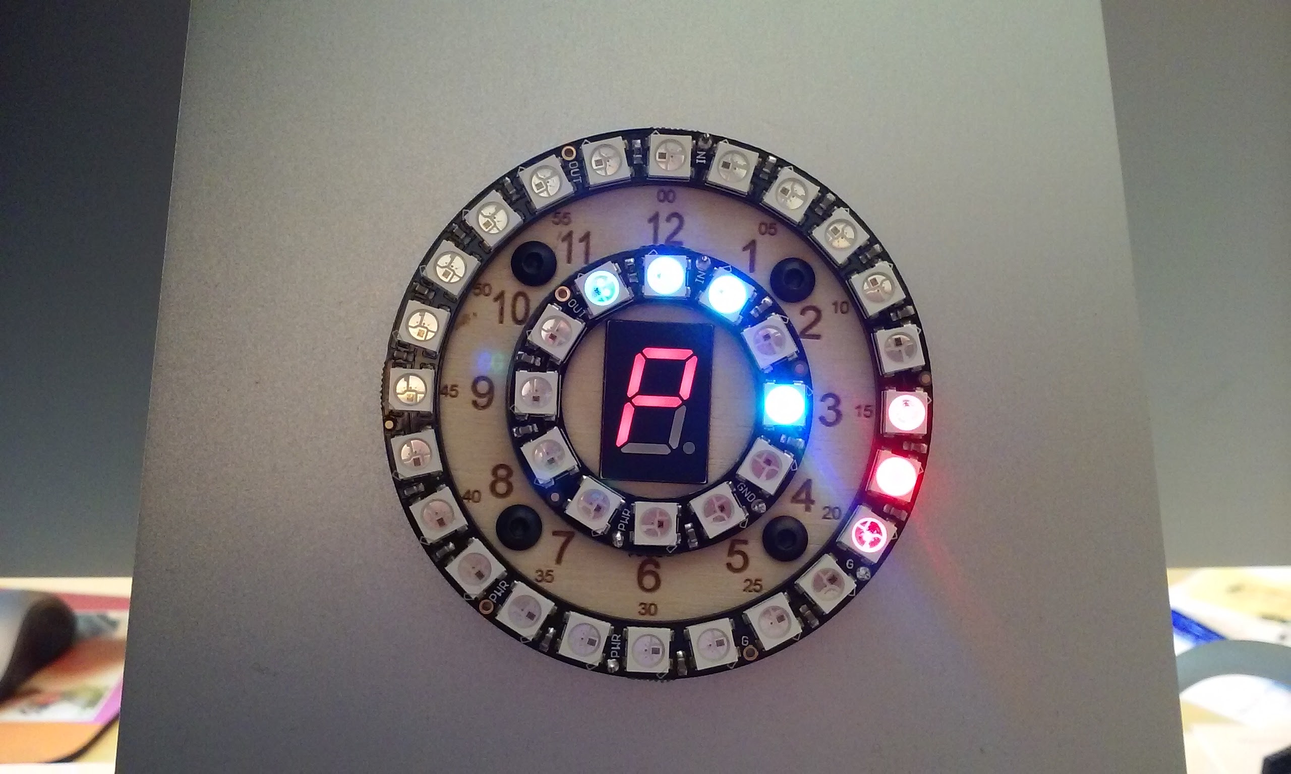 Desktop NeoPixel Clock : 11 Steps (with Pictures) - Instructables