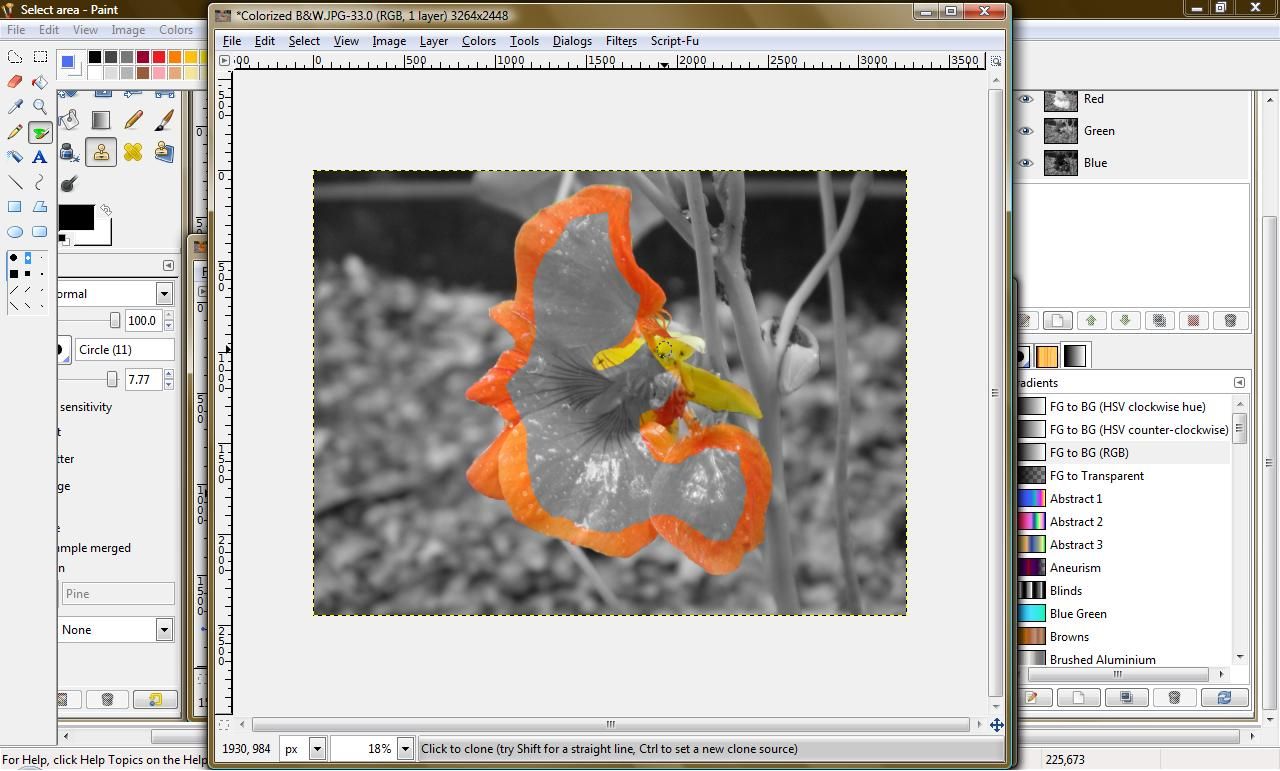 Colorize Black & White Photos in GIMP : 6 Steps - Instructables