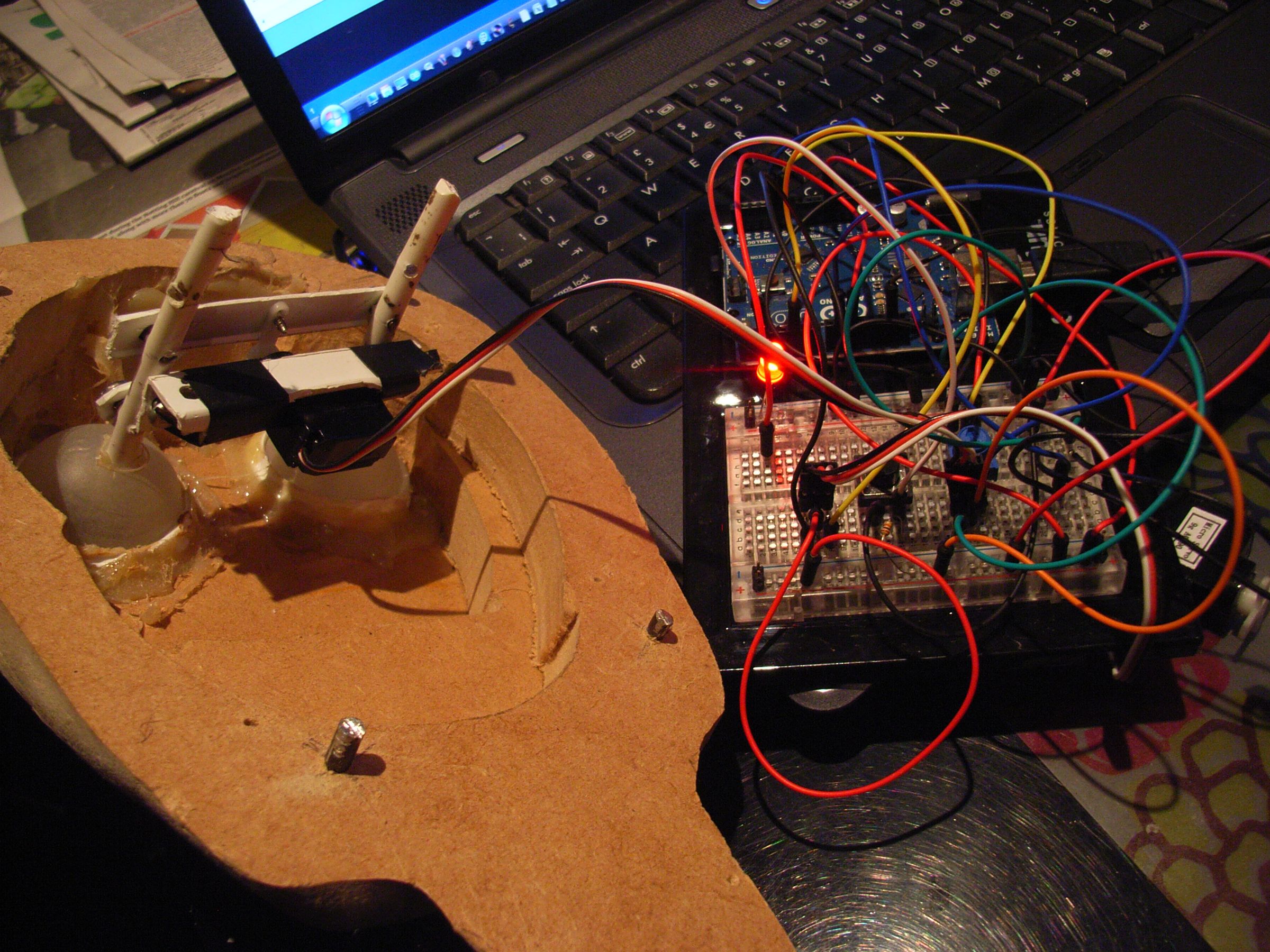 Arduino Controlled Animatronic Wooden Head (reading Lamp) : 13 Steps ...