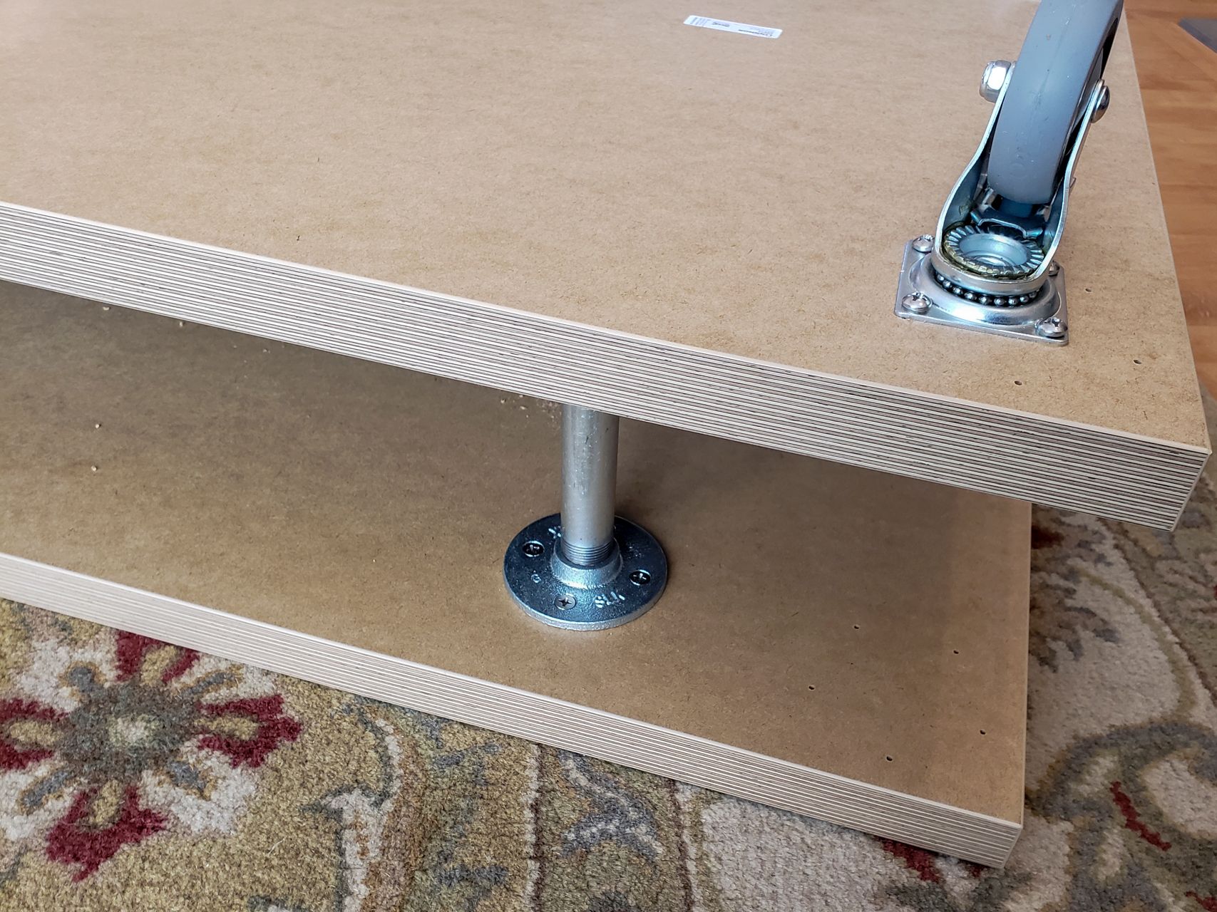 IKEA Tabletop Pipe Riser Multi-Level Glowforge Table : 4 Steps (with ...